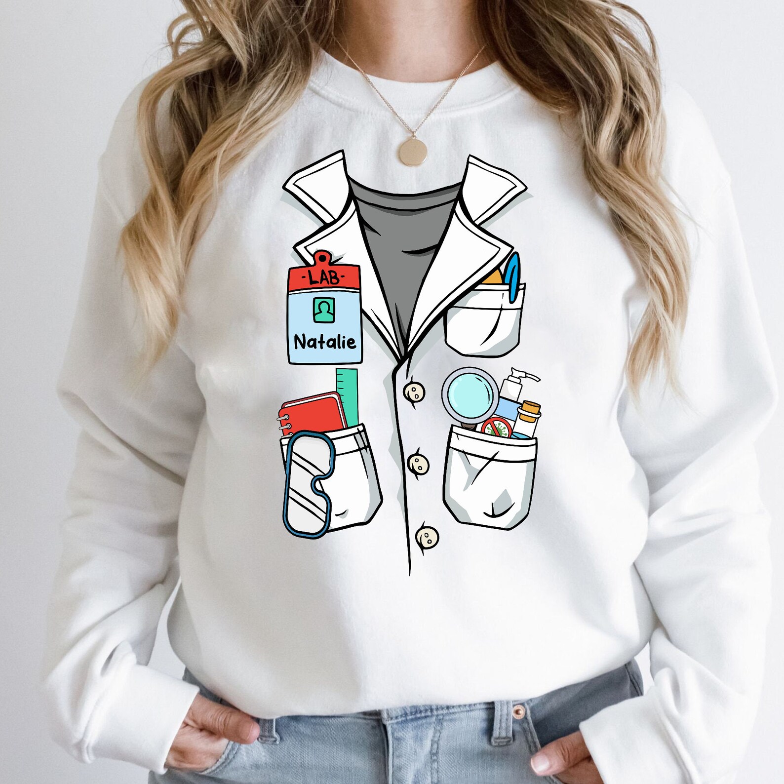 Personalized Lab Coat Group Uniform Funny Lab Tech Shirt Med - Etsy