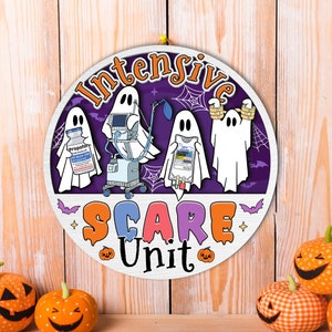 Halloween Intensive Scare Unit Clinic 3D Wood Art, 2 Layer Art Piece ...