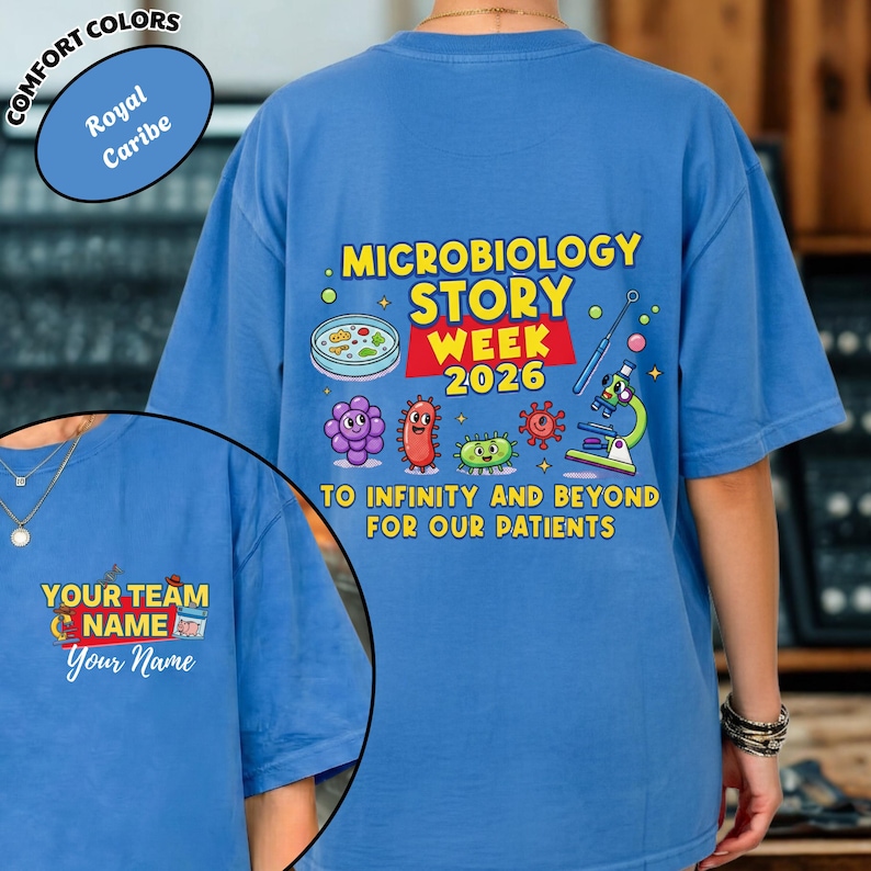 Custom Lab Week 2026 Shirt, Microbiology Story Comfort Colors Tee ...
