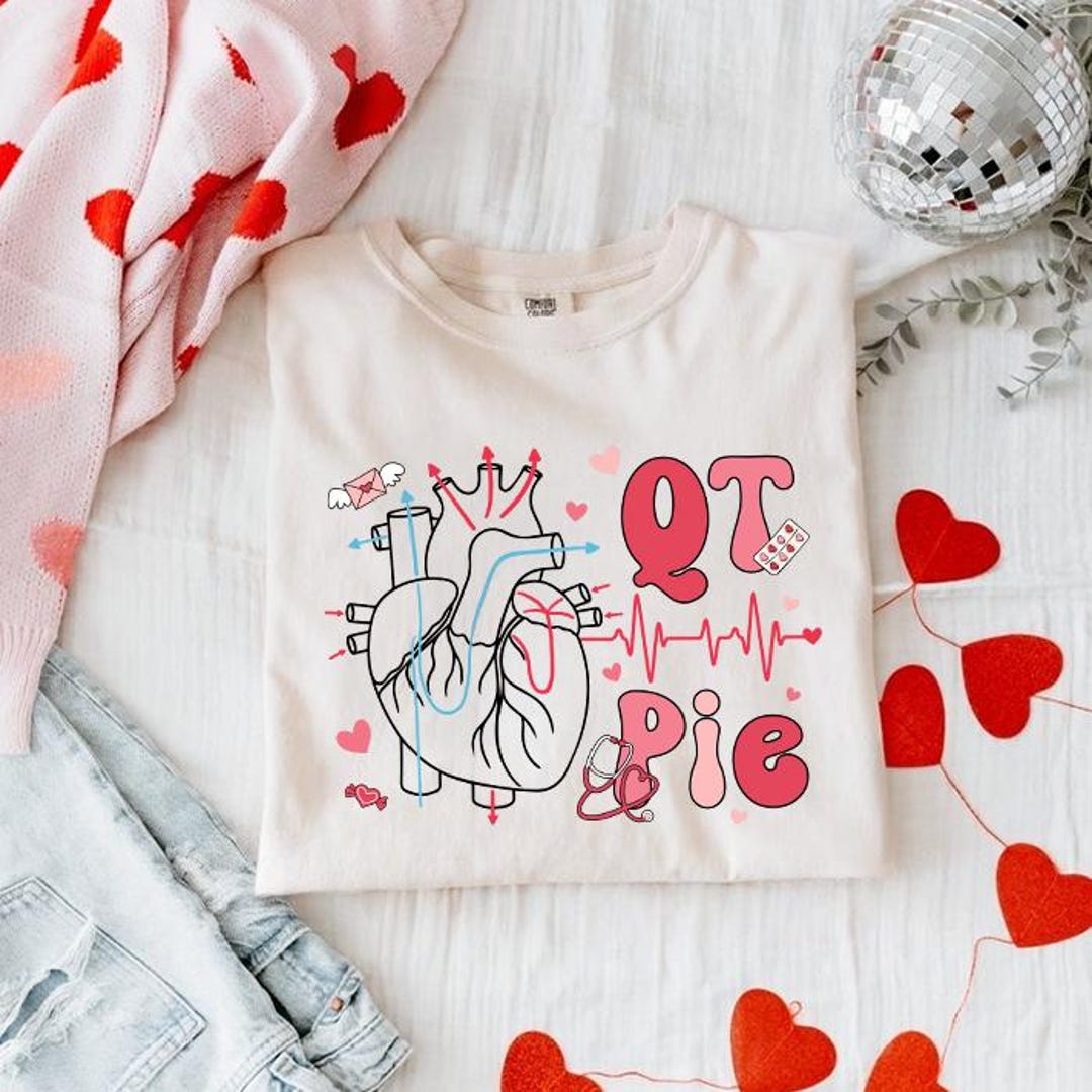 Valentine Cardiac Nurse Heart Anatomy Shirt, Cath Lab CCU CVICU Cv Icu ...