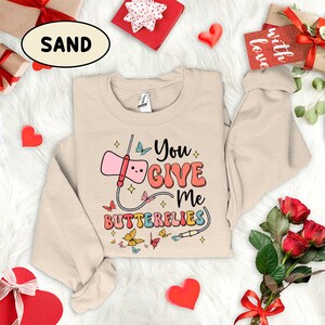 Nurse Shirts Give Me Butterflies Shirt Phlebotomist Valentines Day