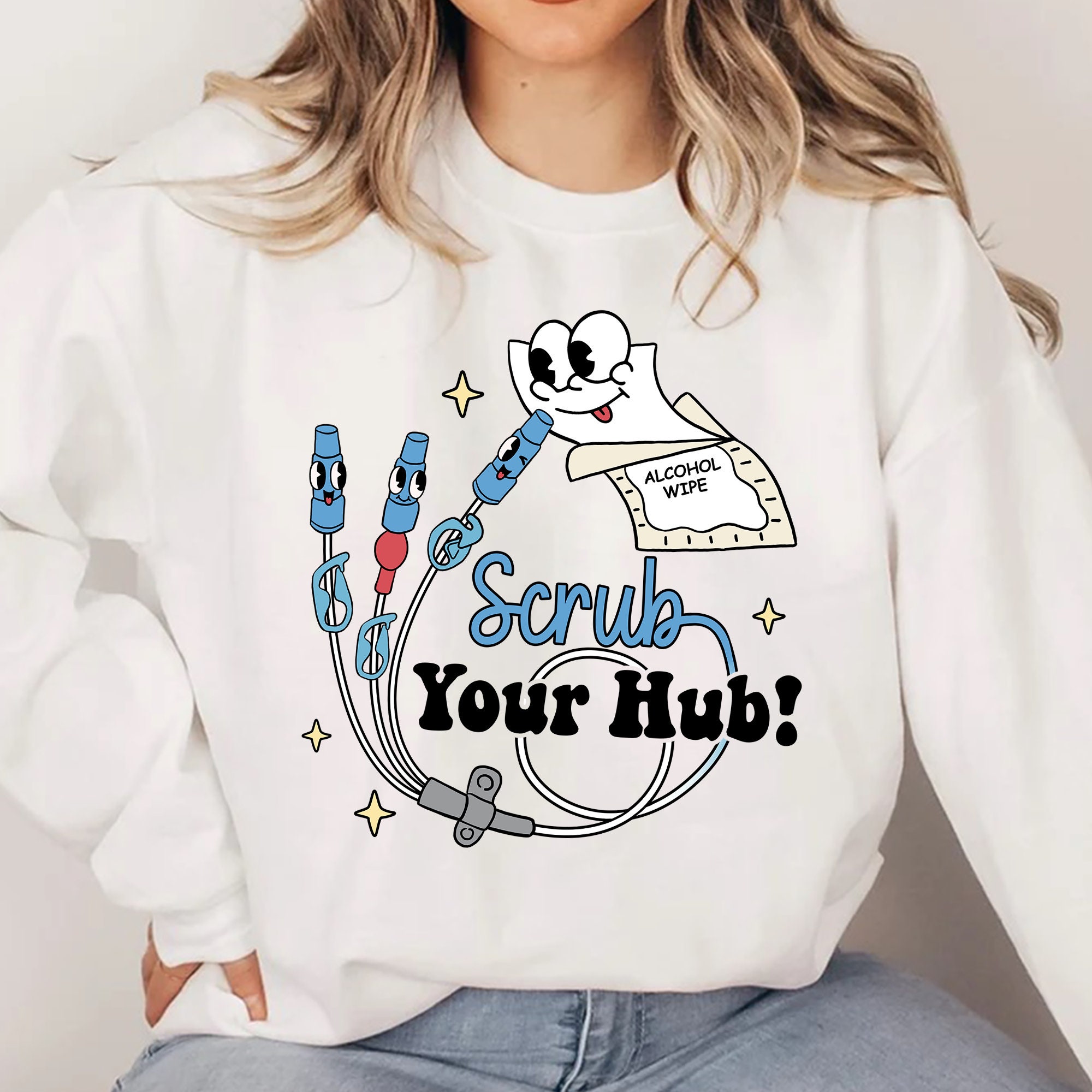 Scrub the Hub, Funny Peds ER Icu Rn T-shirt, Nursing Student Grad Gift Tshirt, Clinical ...