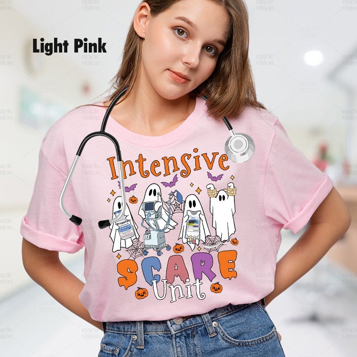 Halloween ICU Nurse Shirt, Intensive Scare Unit,icu Boo Crew Funny Nicu ...