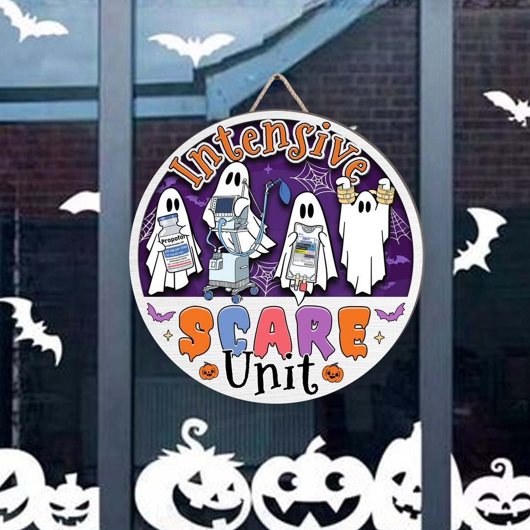 Halloween Intensive Scare Unit Clinic 3D Wood Art, 2 Layer Art Piece ...