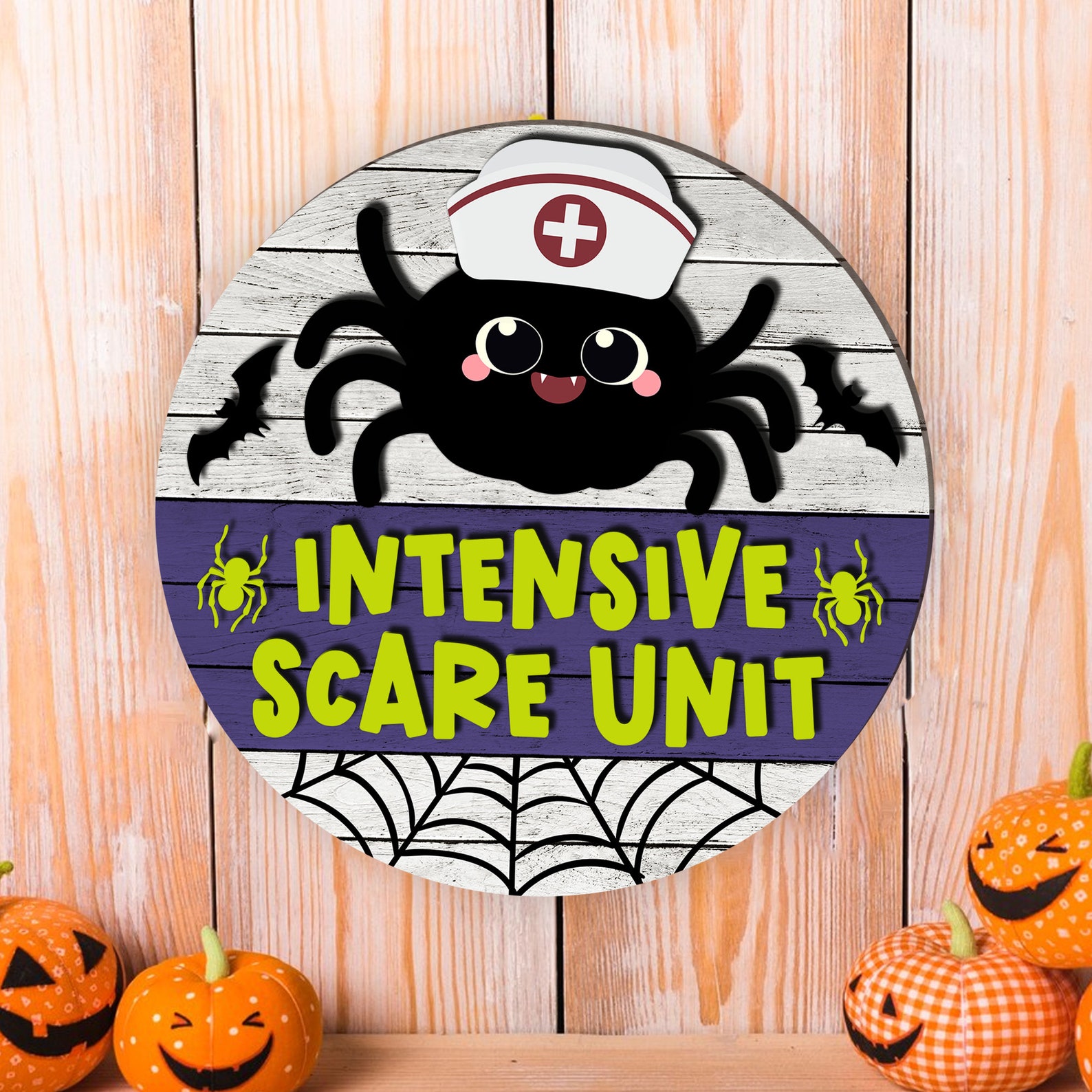Halloween Intensive Scare Unit Clinic 3D Wood Art, 2 Layer Art Piece ...