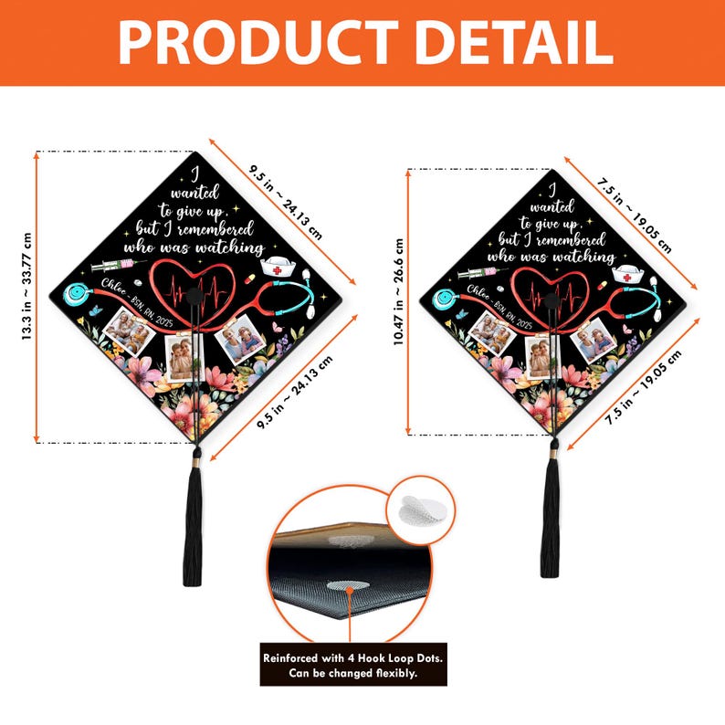 Photo Nurse Graduation Cap Topper I Did It for Them, Your Photos Custom ...