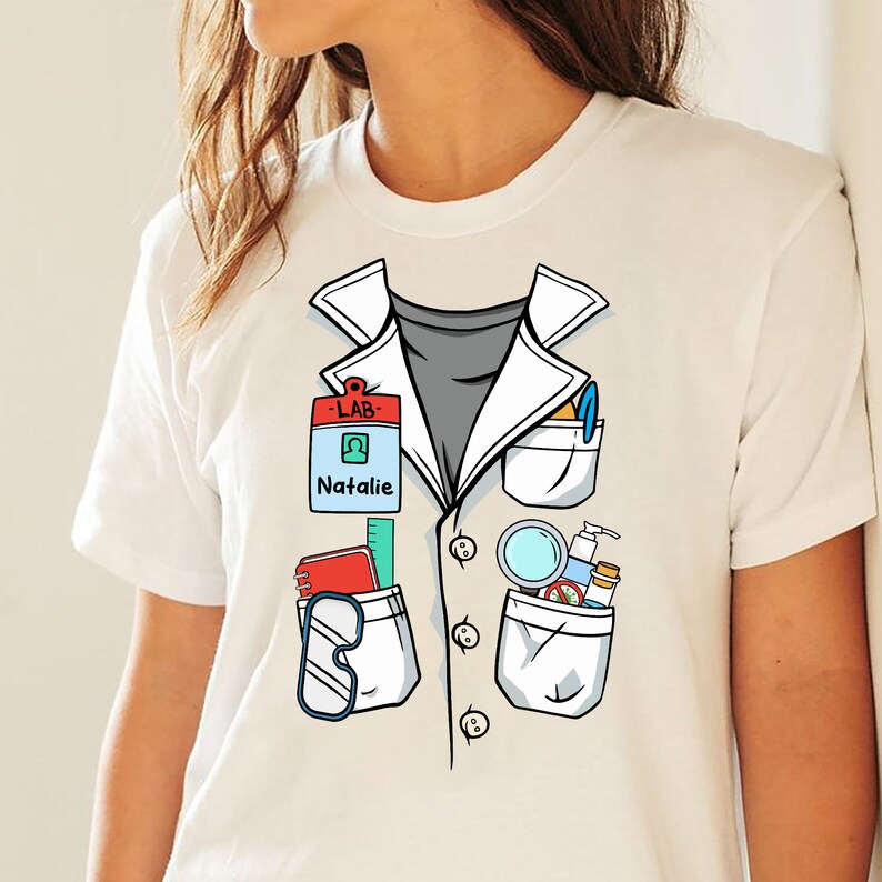 Personalized Lab Coat Group Uniform Funny Lab Tech Shirt Med - Etsy