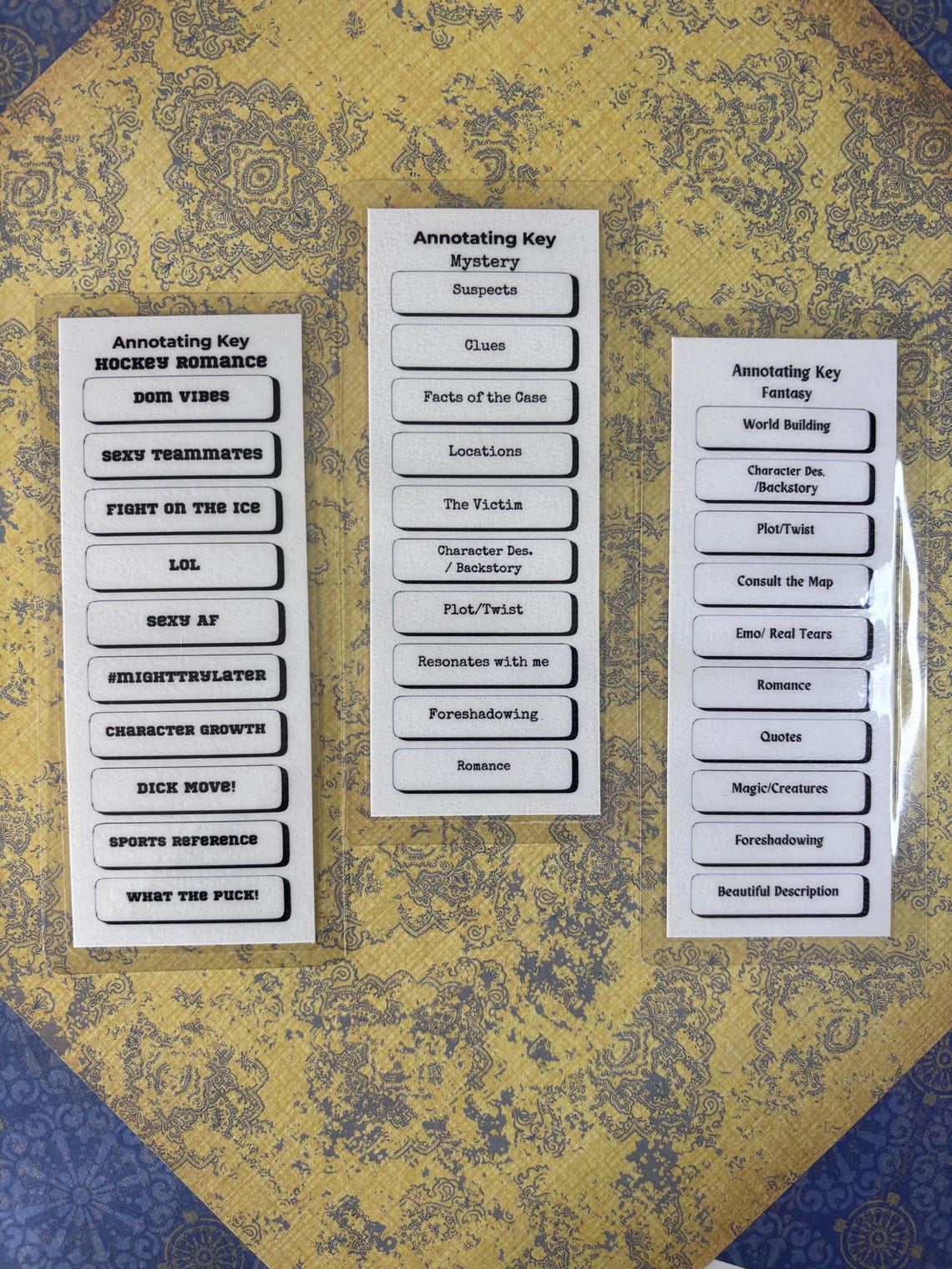 Romance Annotation Key by Genres. Sweet Romance-dark Romance-fantasy ...