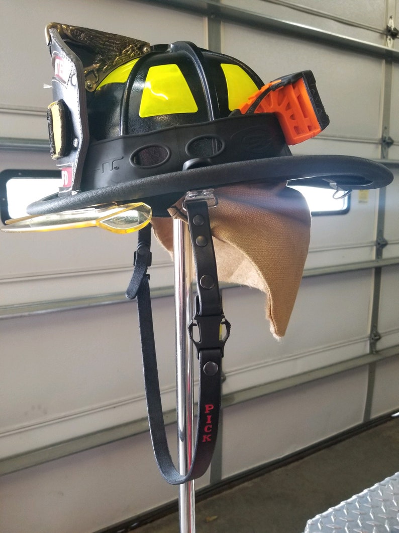 Firefighter Helmet Leather Chinstrap - Etsy