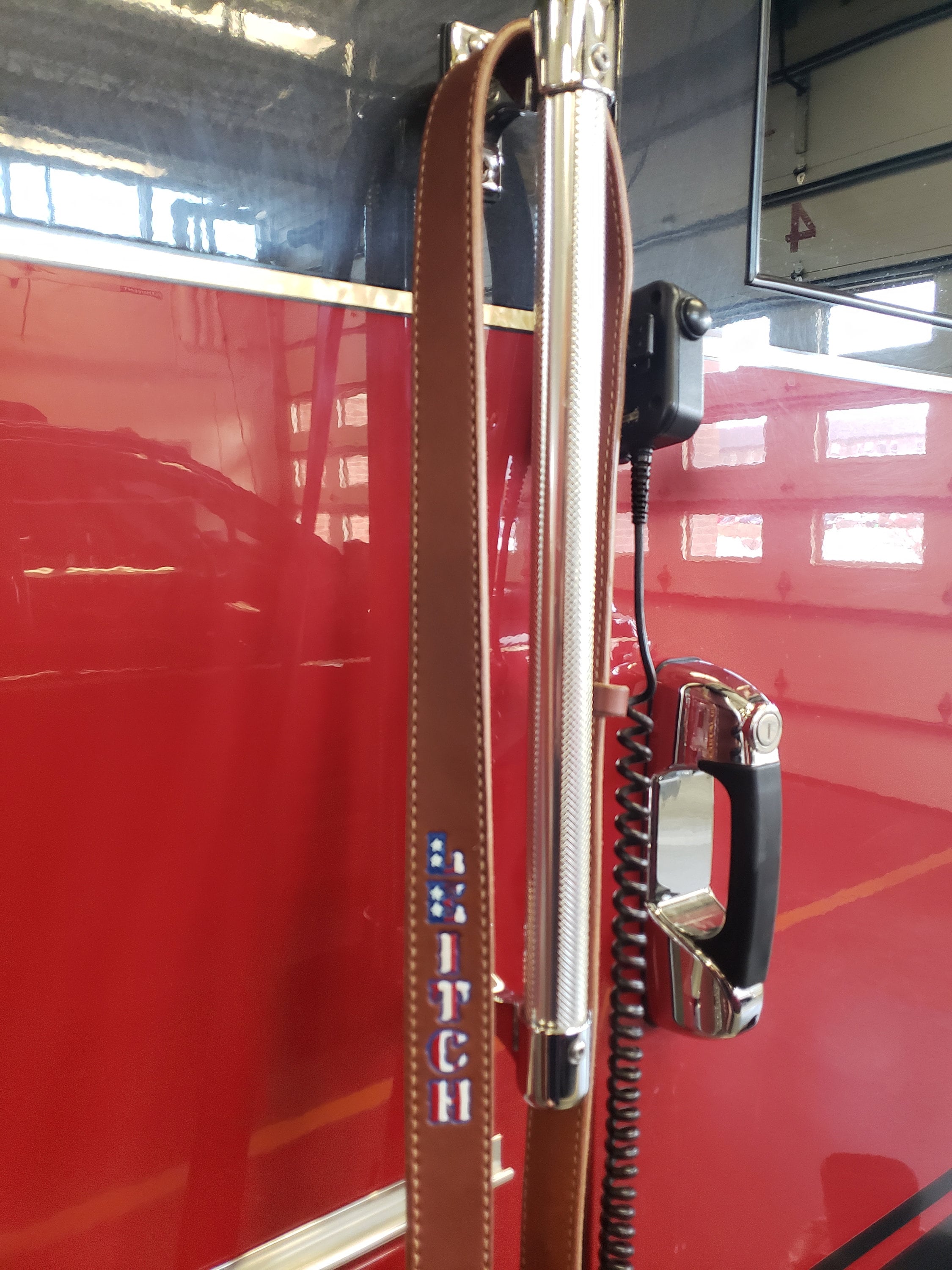 Custom Leather Firefighter Radio Strap - Etsy