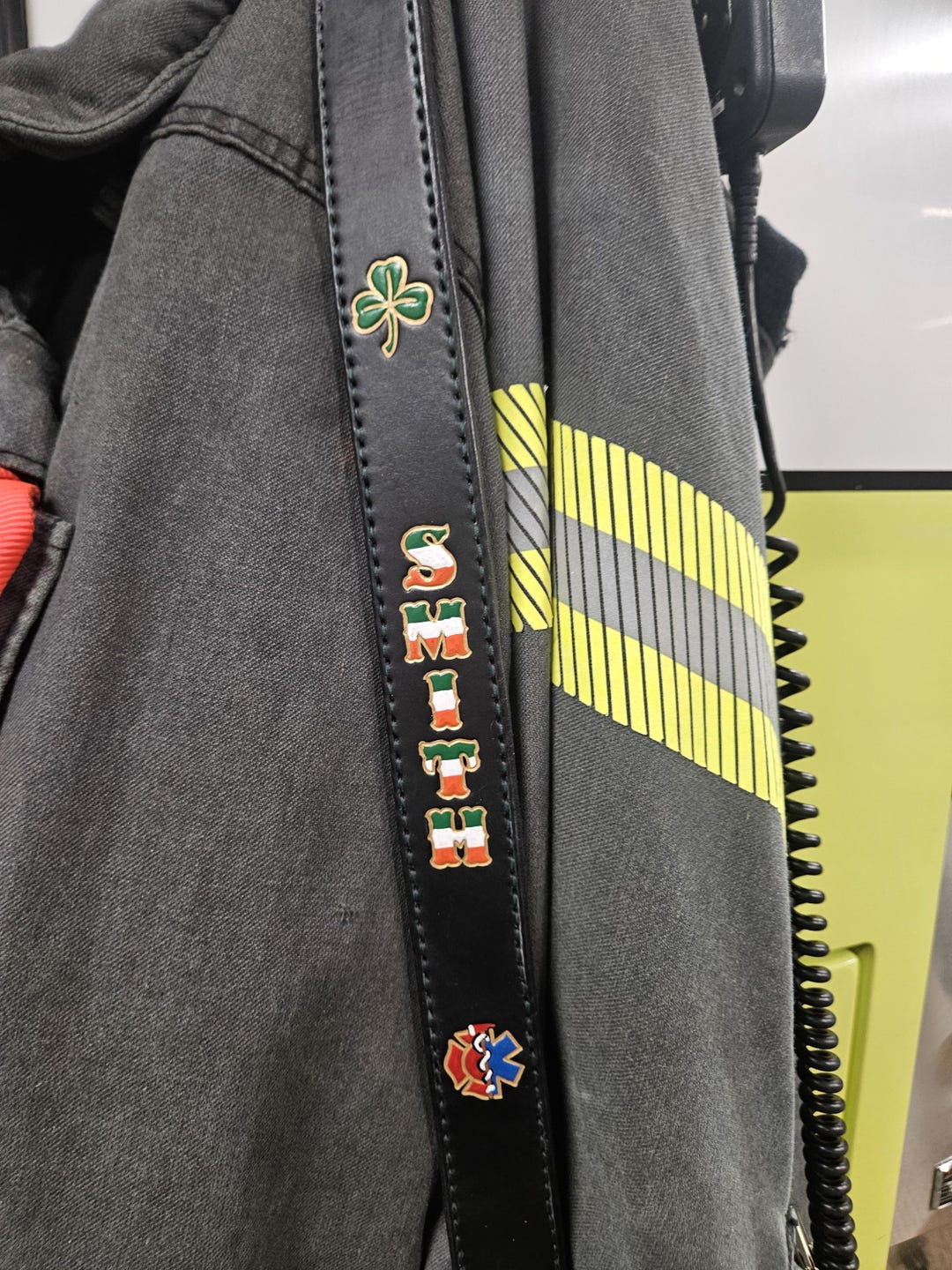 Custom Leather Firefighter Radio Strap - Etsy