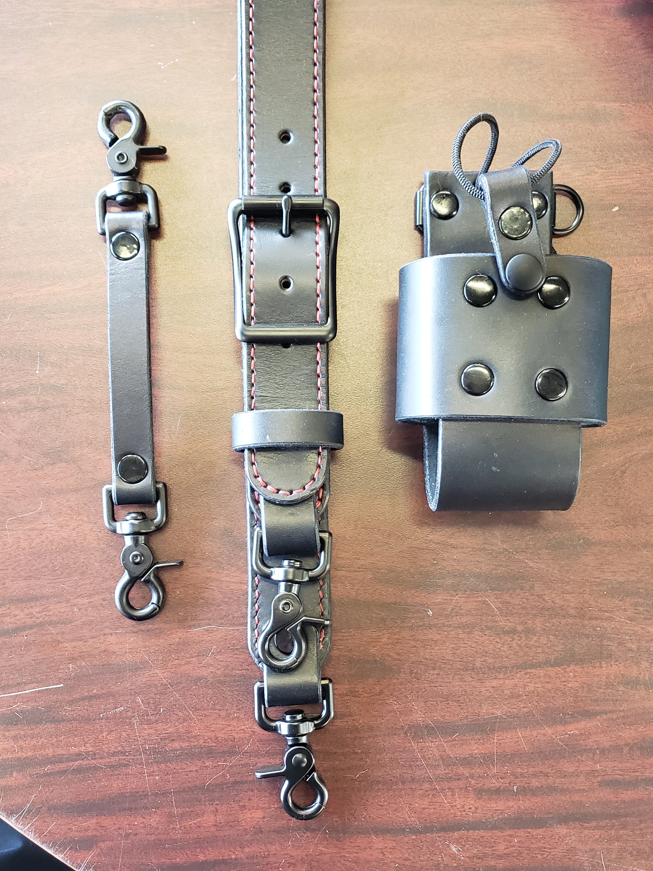 Custom Leather Firefighter Radio Strap - Etsy