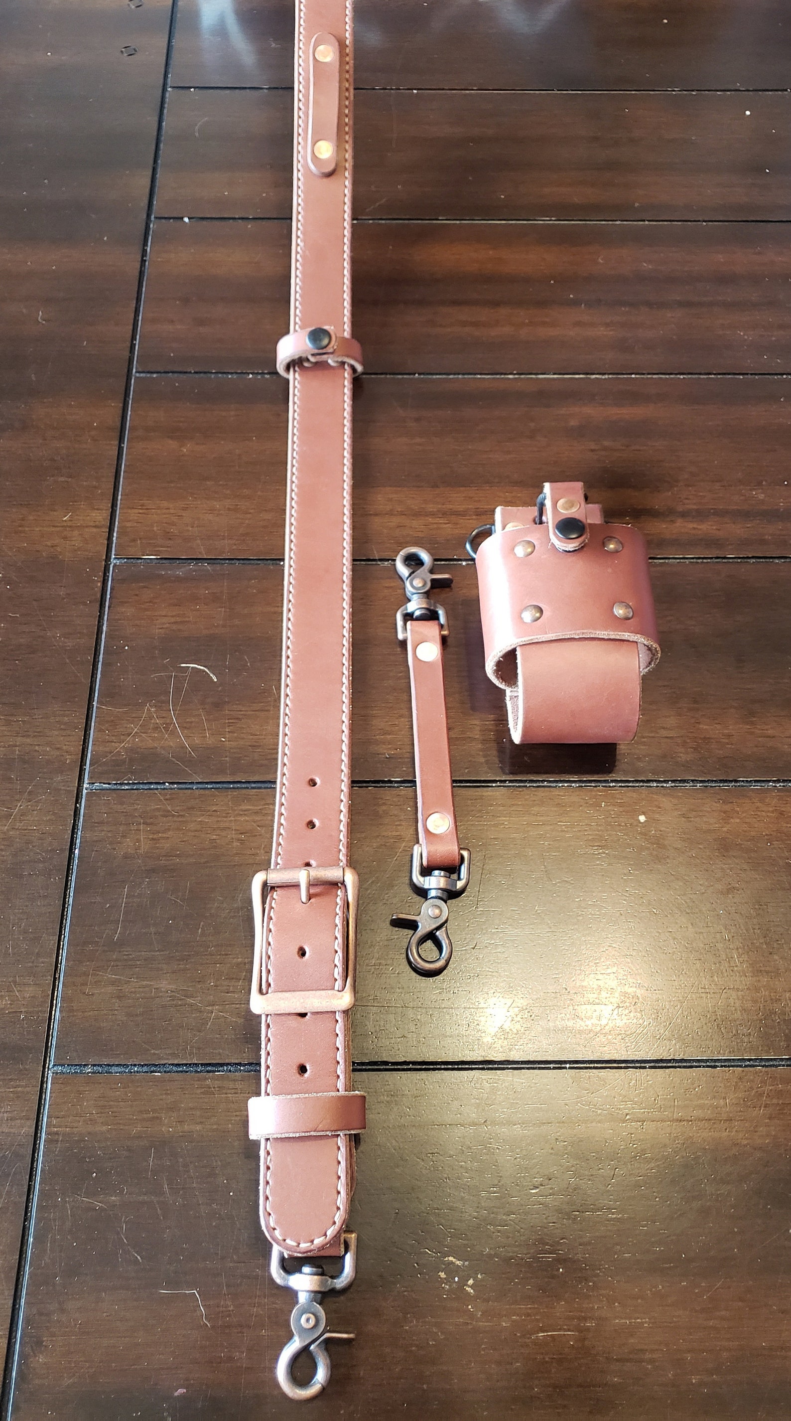 Custom Leather Firefighter Radio Strap - Etsy