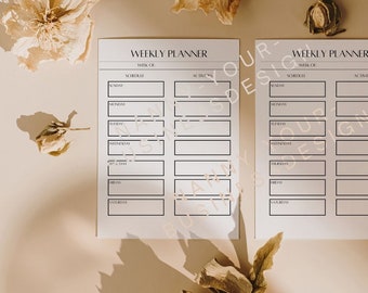 Weekly Nanny Planner - Etsy