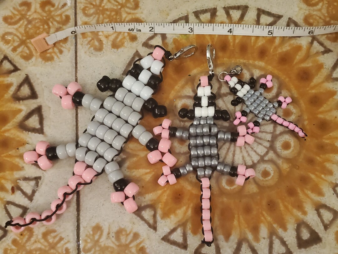 Super Tiny Bead Possum Charm / Zipper Pull / Desk Pet - Etsy