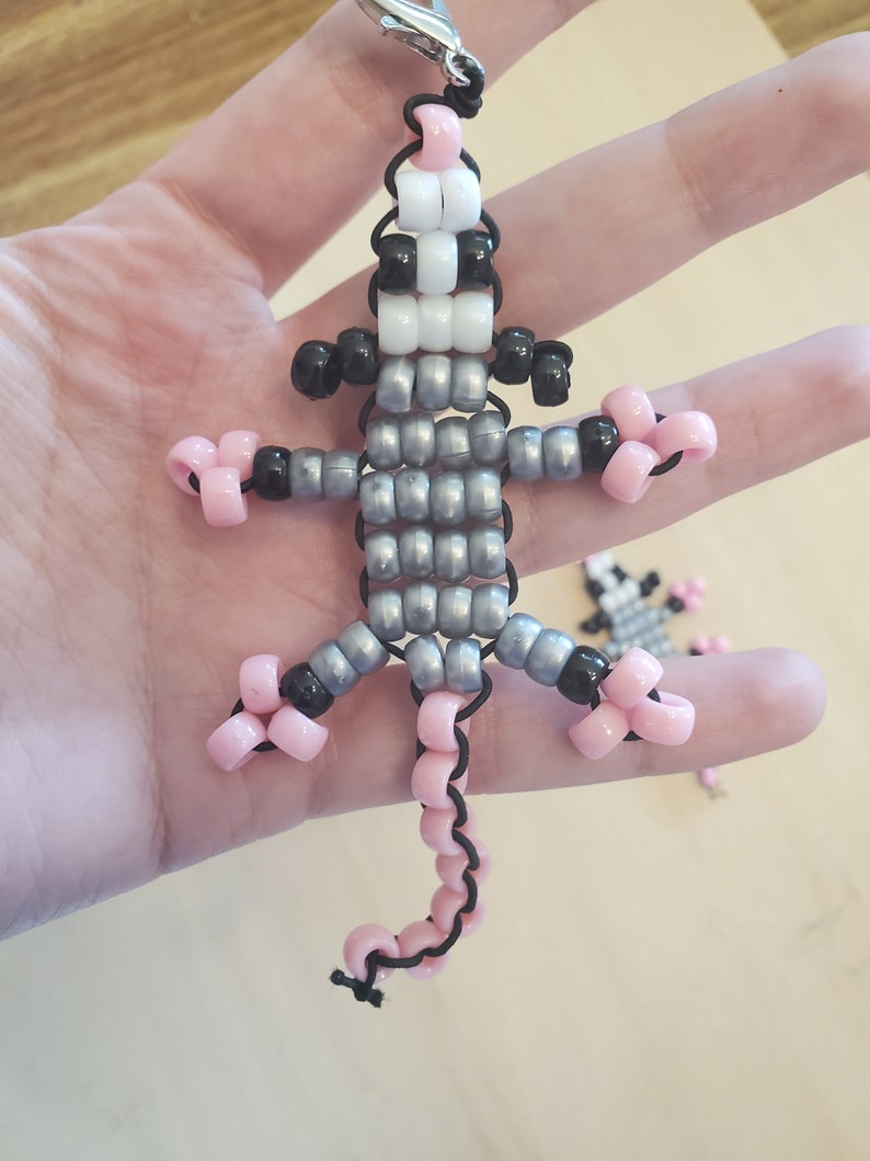 Super Tiny Bead Possum Charm / Zipper Pull / Desk Pet - Etsy