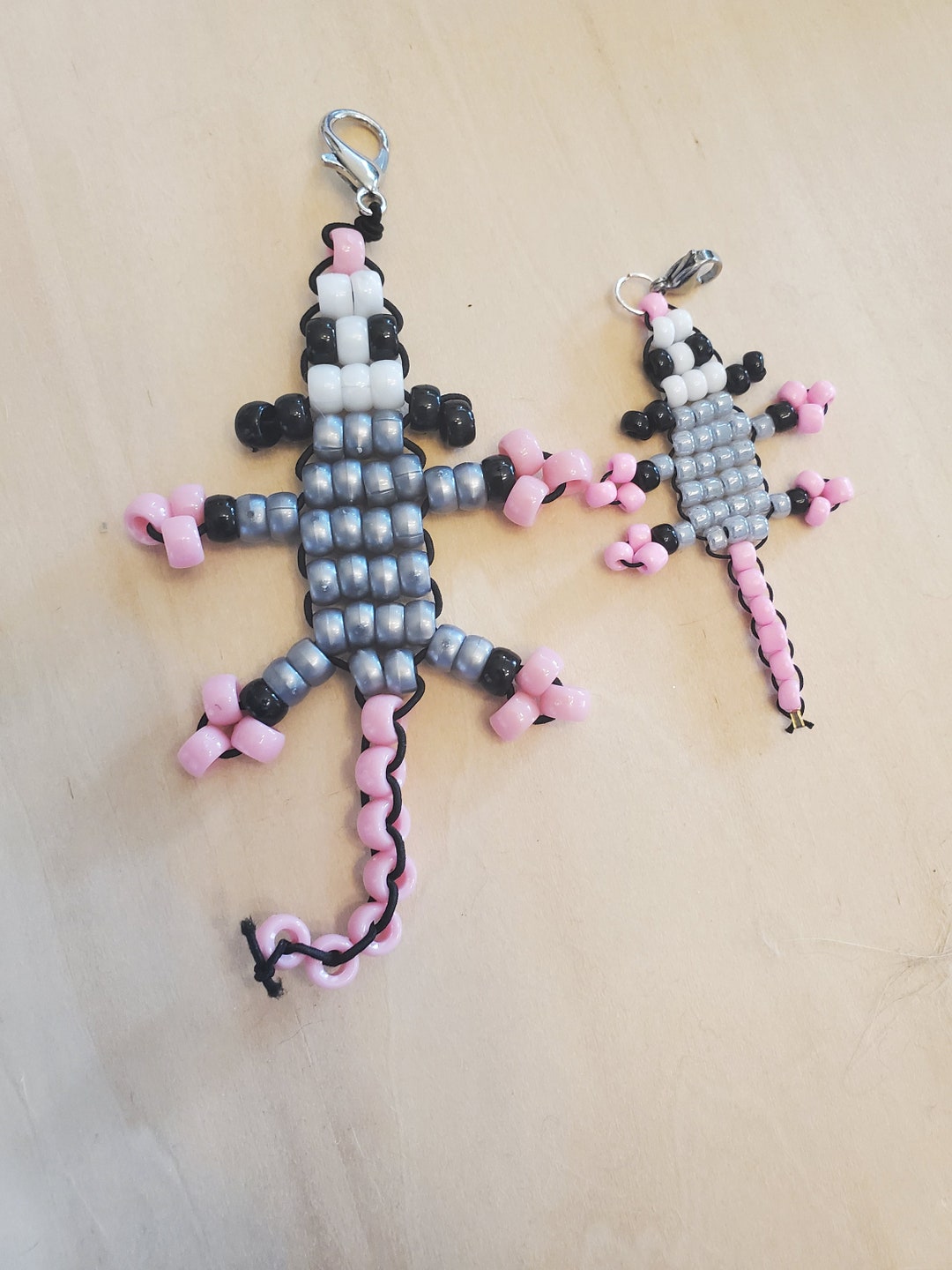 Super Tiny Bead Possum Charm / Zipper Pull / Desk Pet - Etsy