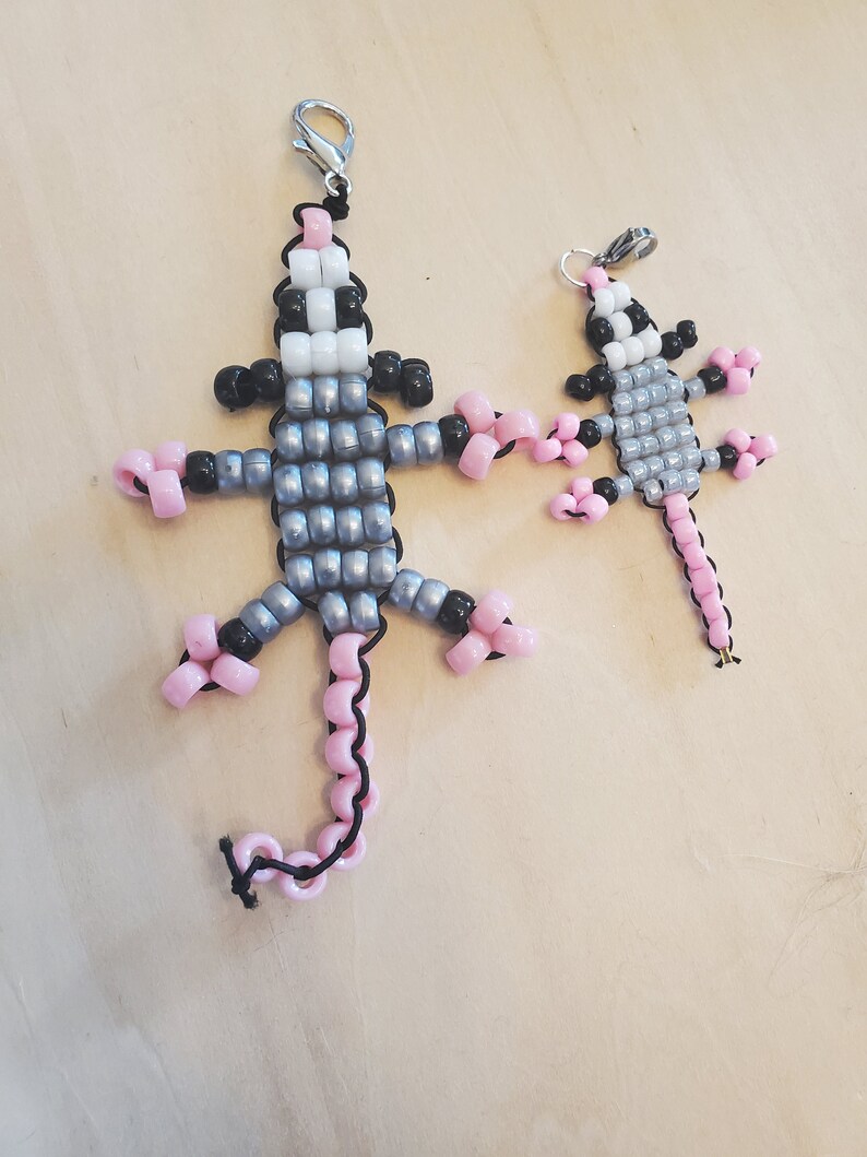 Super Tiny Bead Possum Charm / Zipper Pull / Desk Pet - Etsy