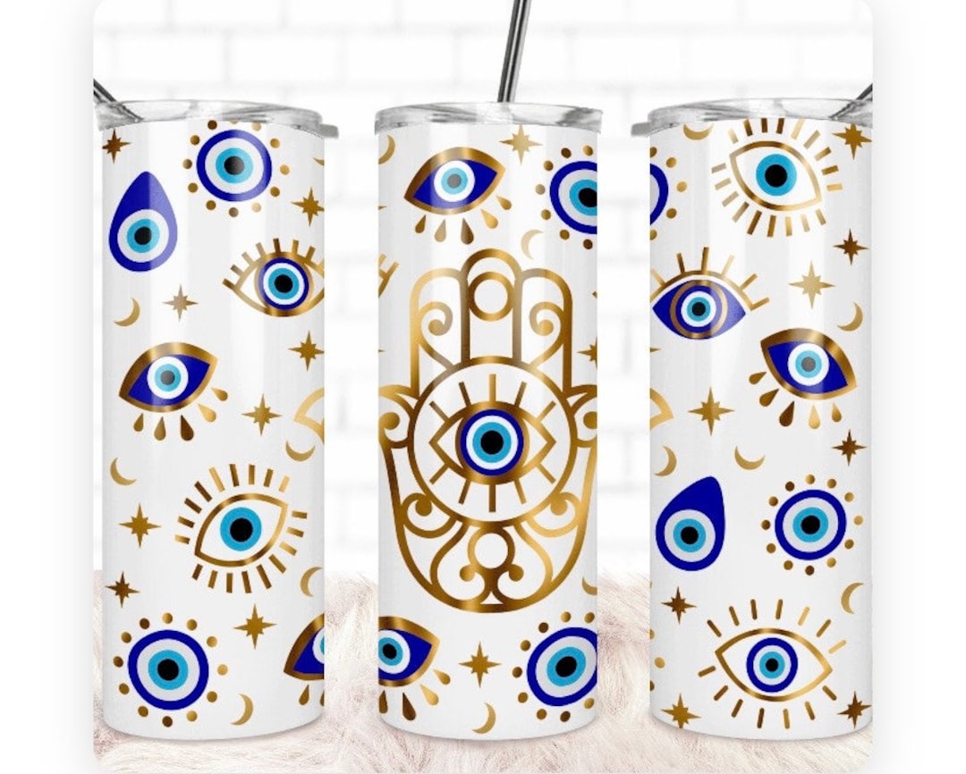 Evil Eye Ojo Turko 20 Oz Sublimated Tumbler - Etsy