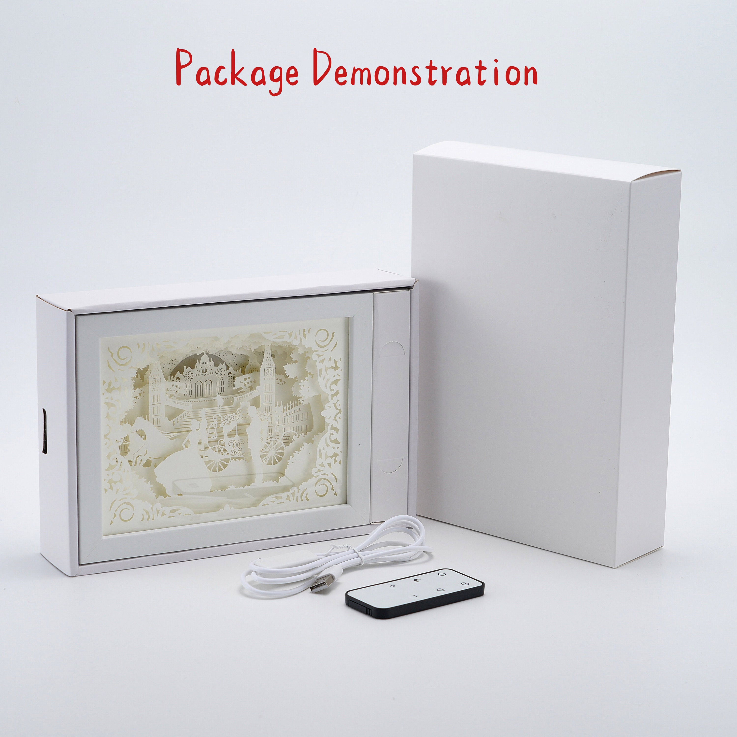 Papercut Light Box Paper Carving Light Box Night Light 3d Led - Etsy