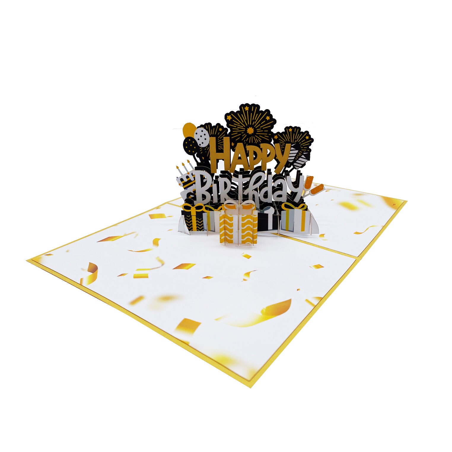 Happy Birthday for Men Pop up Card, 3D Cards, Birthday Card, Greeting ...