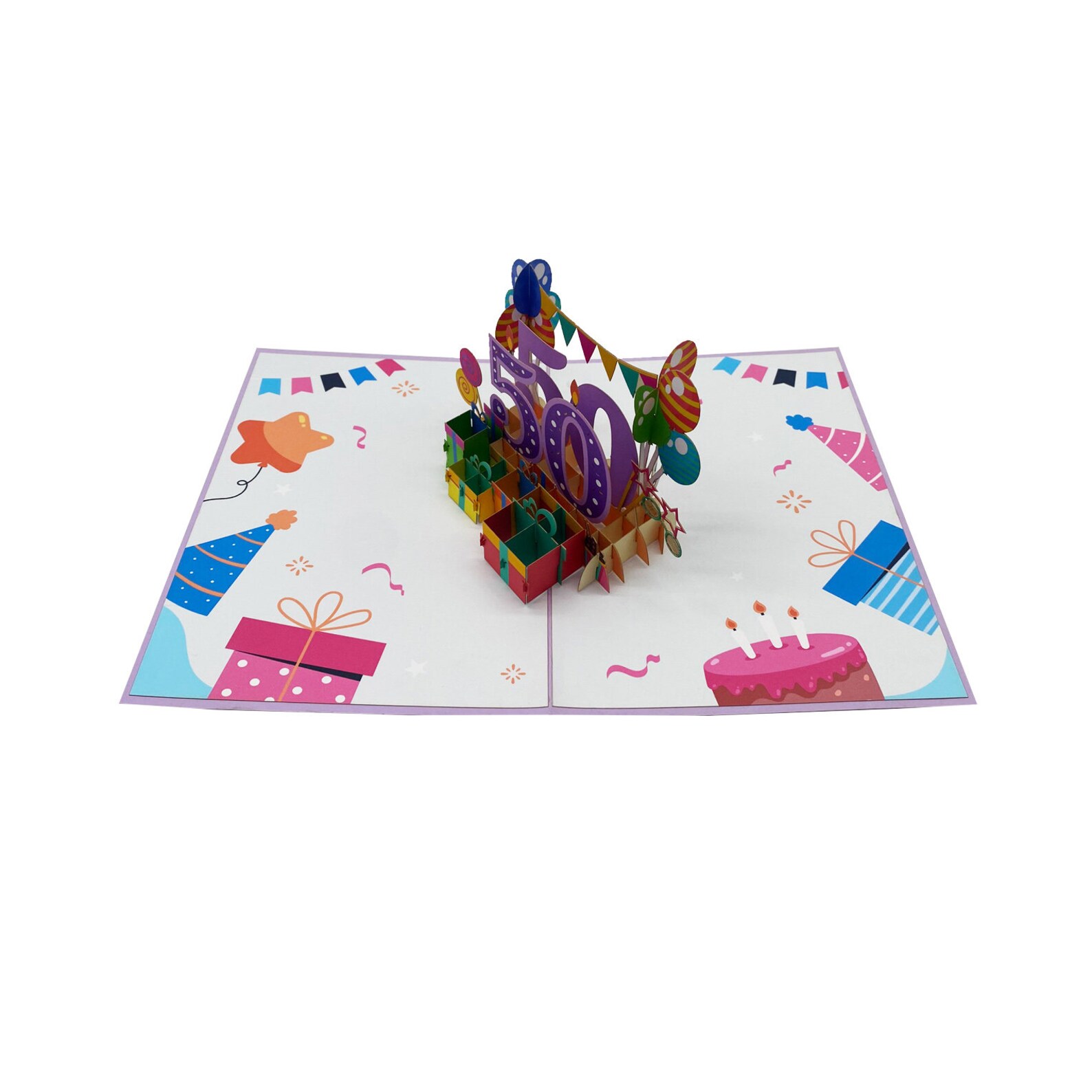 Happy Birthday Age Number Pop up Card, 3D Cards, Christmas Card ...