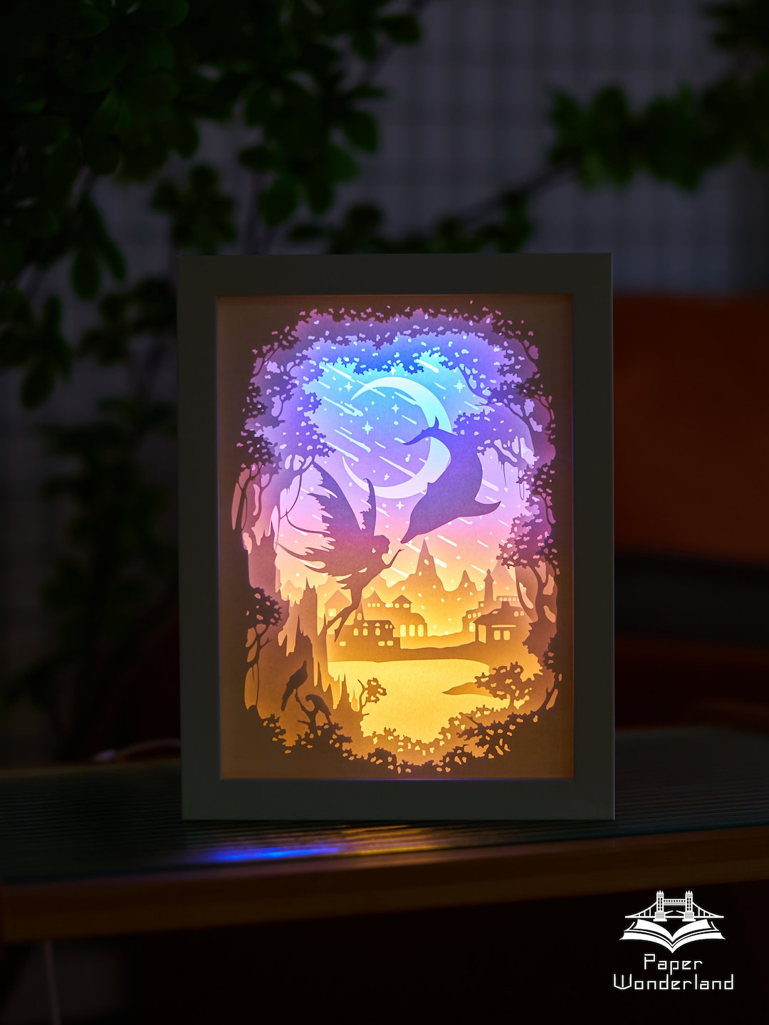 Papercut Light Box Paper Carving Light Box Night Light 3d Led Light Box ...