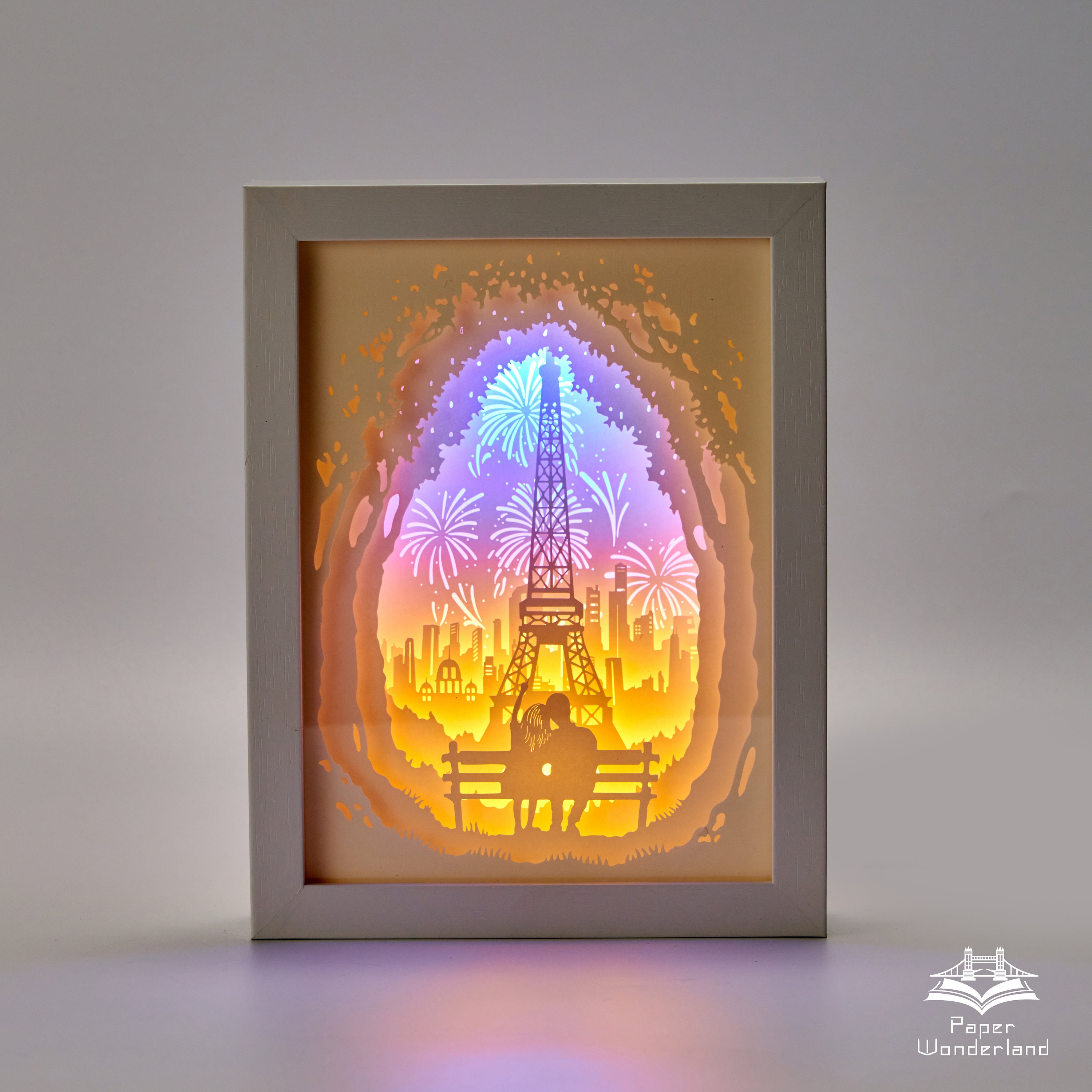 Papercut Light Box Paper Carving Light Box Night Light 3d Led Light Box ...