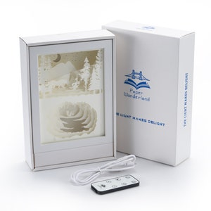 Papercut Light Box Paper Carving Light Box Night Light 3d Led Light Box ...