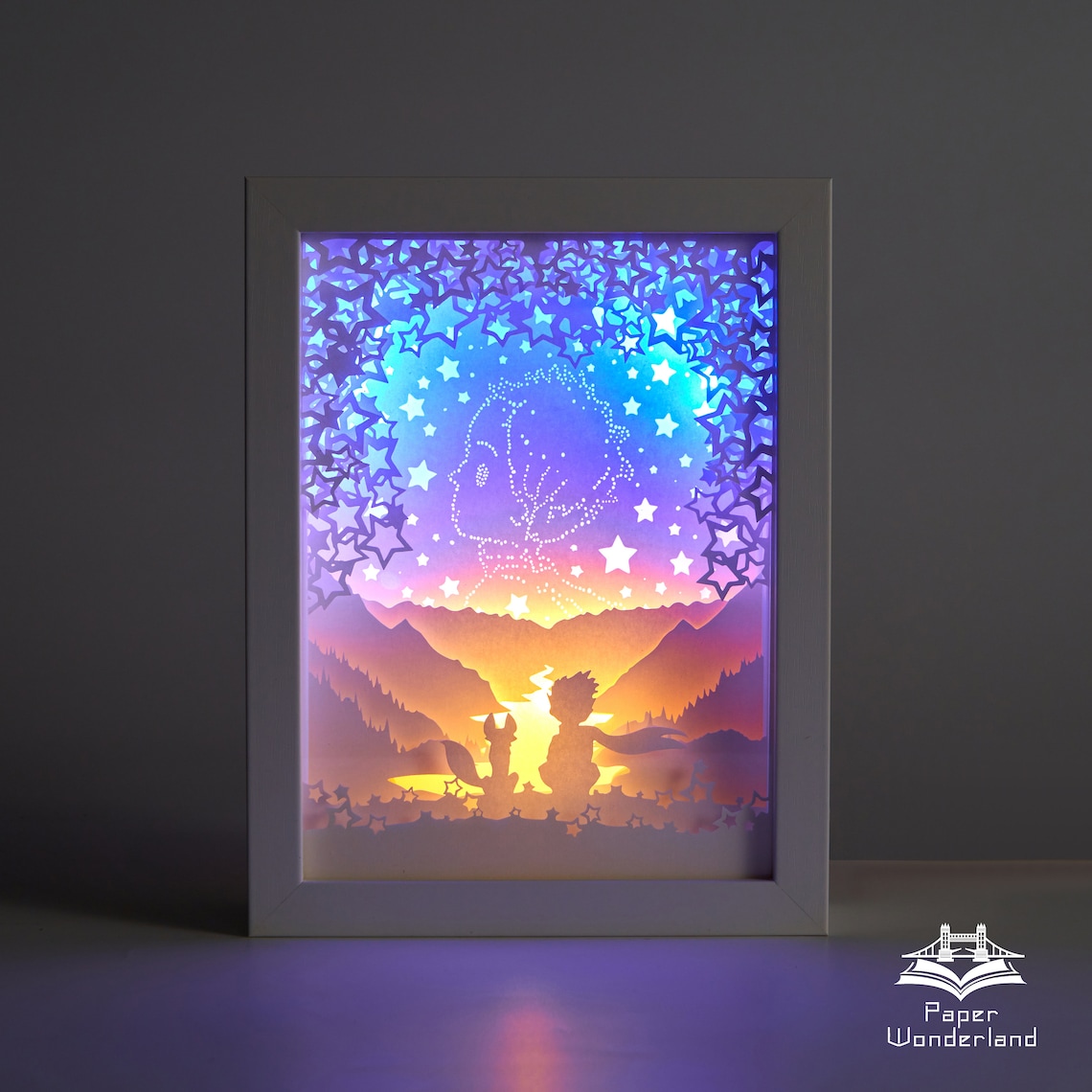 Papercut Light Box Paper Carving Light Box Night Light 3d Led Light Box ...