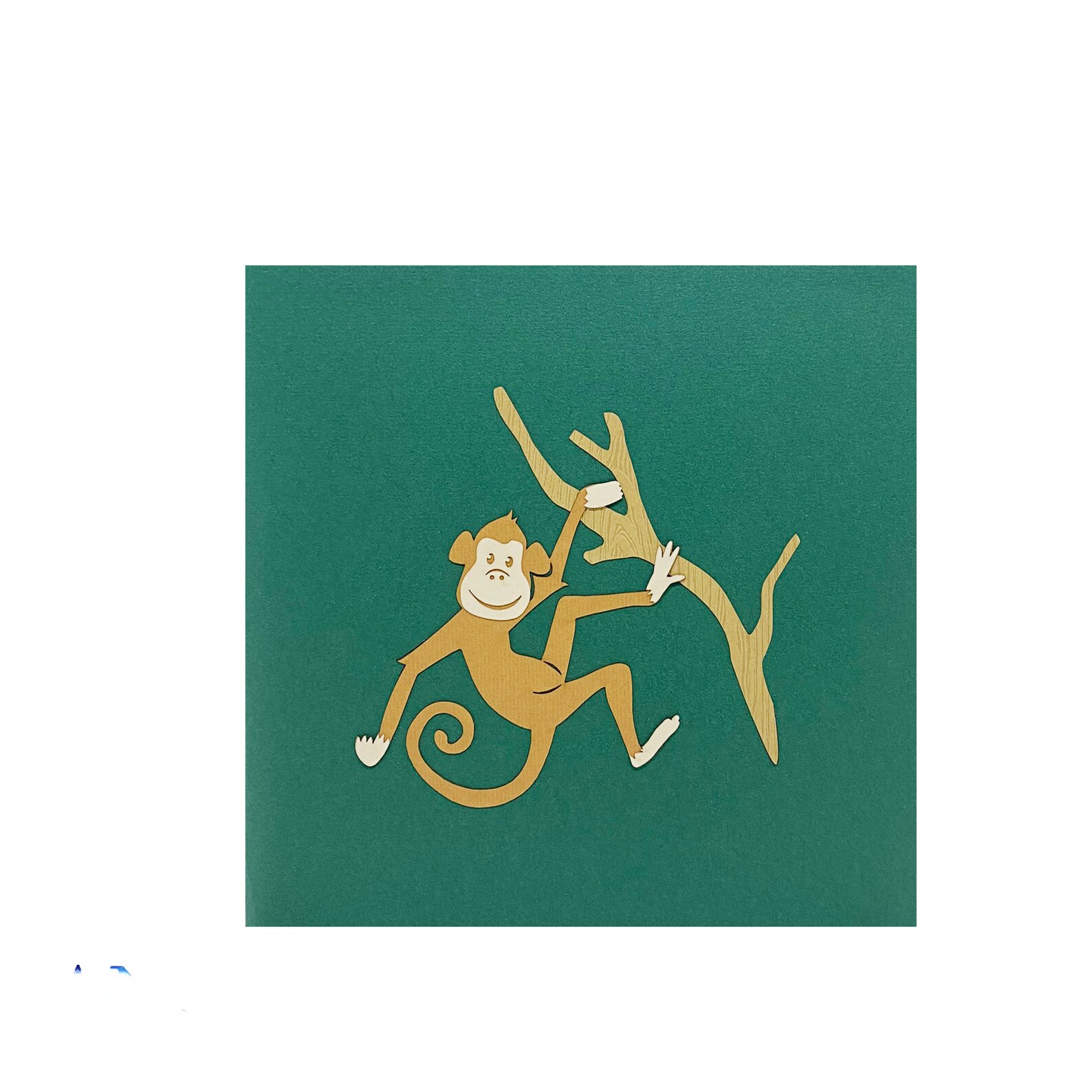 Monkey Pop up Card, 3D Cards, Christmas Card, Greeting Cards,happy ...