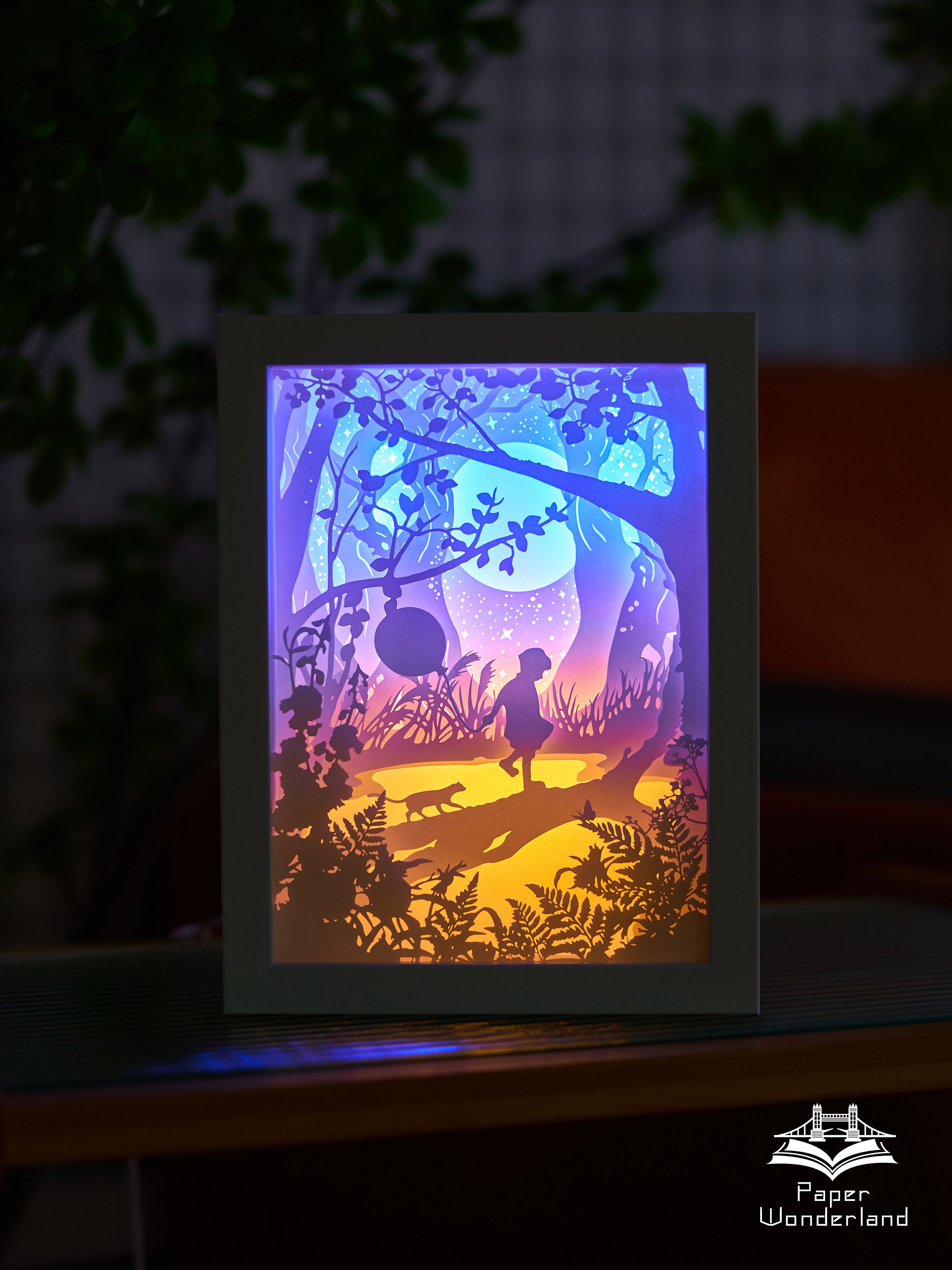Papercut Light Box Paper Carving Light Box Night Light 3d Led Light Box ...
