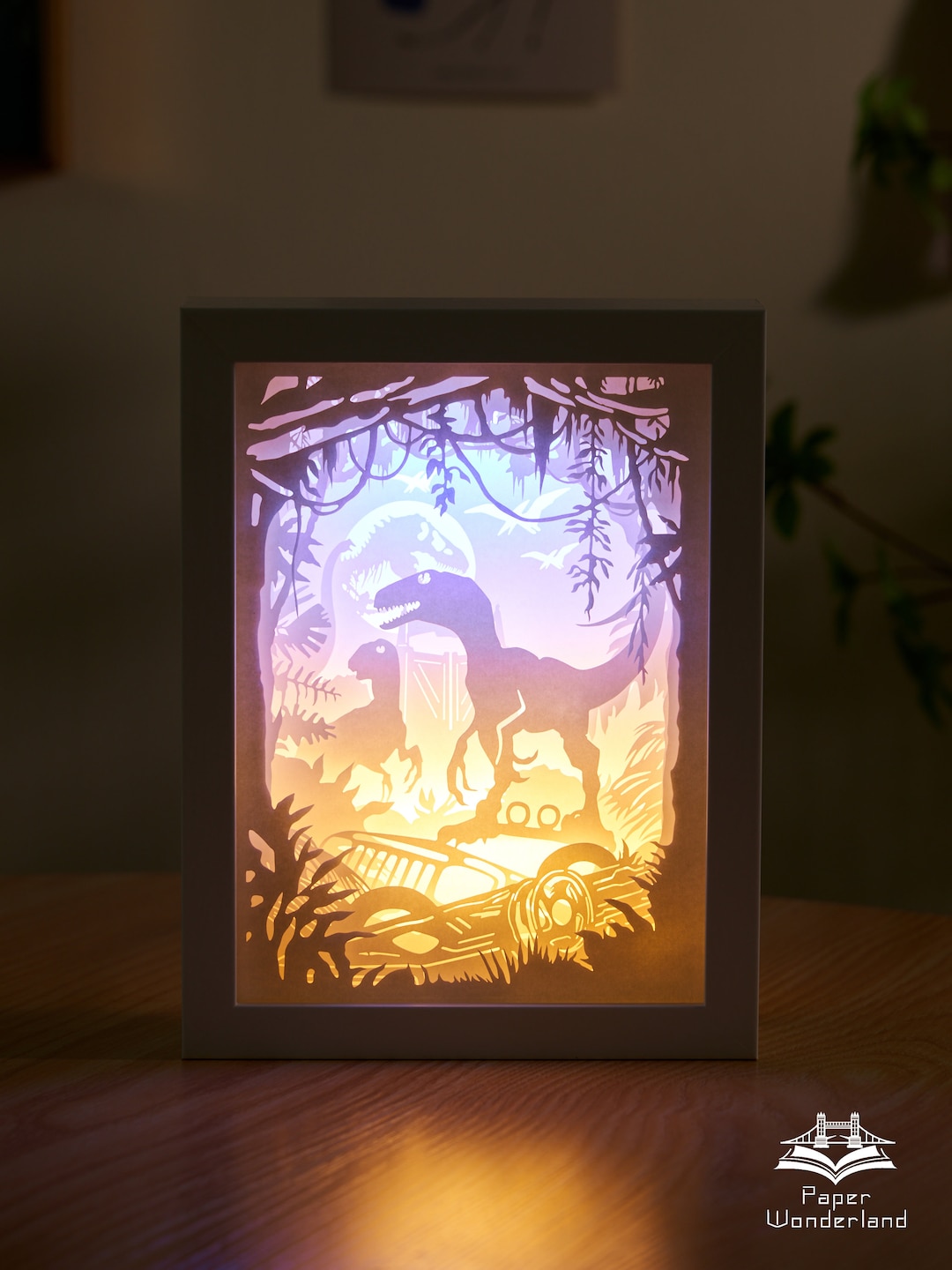 Papercut Light Box Paper Carving Light Box Night Light 3d Led Light Box ...