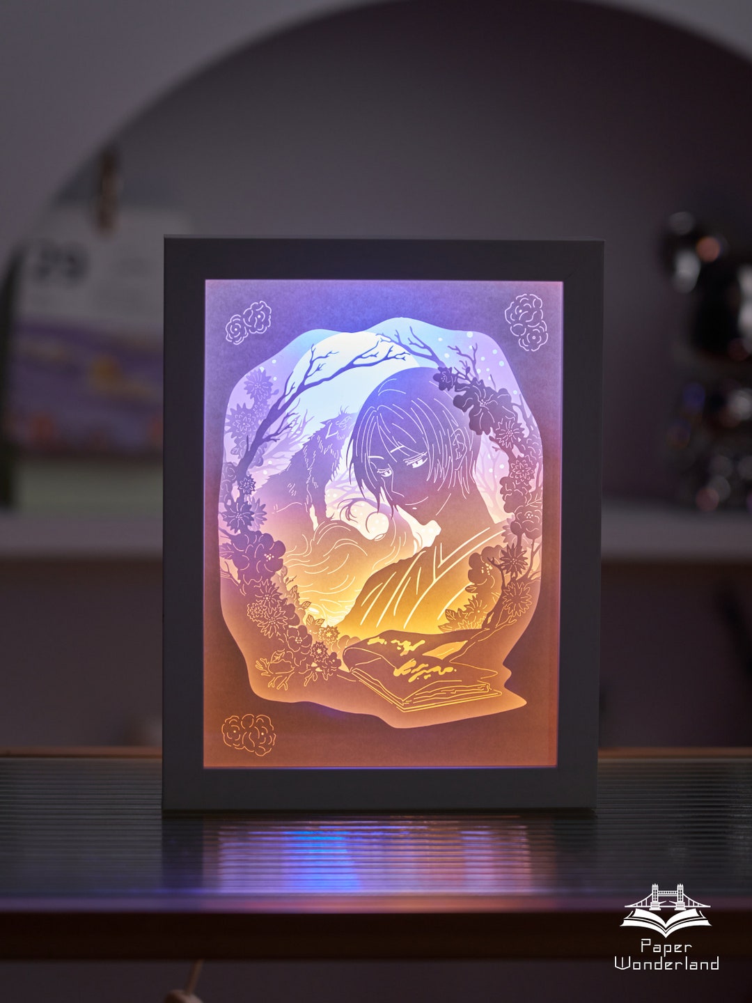 Papercut Light Box Paper Carving Light Box Night Light 3d Led Light Box ...