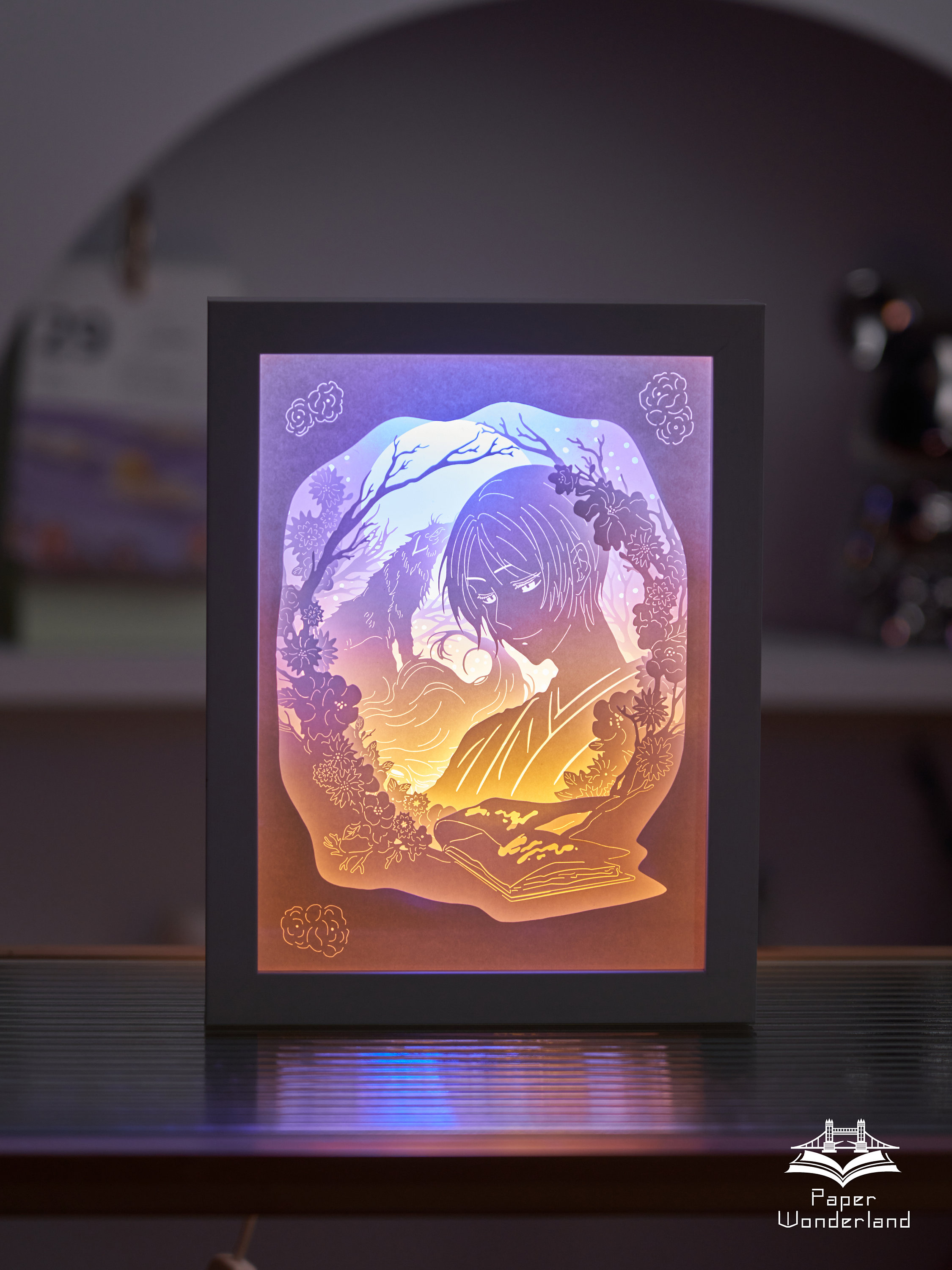 Papercut Light Box Paper Carving Light Box Night Light 3d Led Light Box ...
