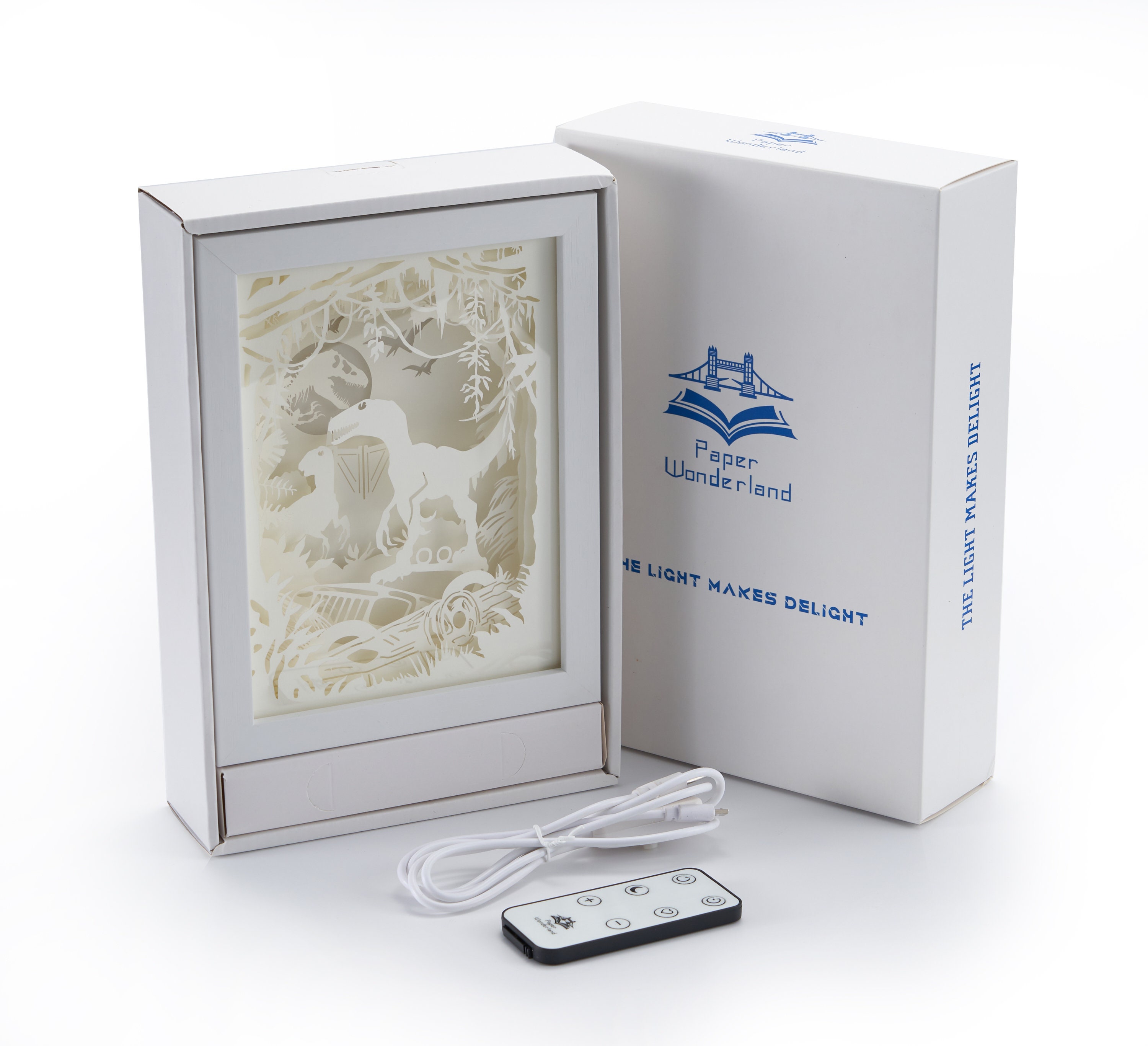 Papercut Light Box Paper Carving Light Box Night Light 3d Led Light Box ...