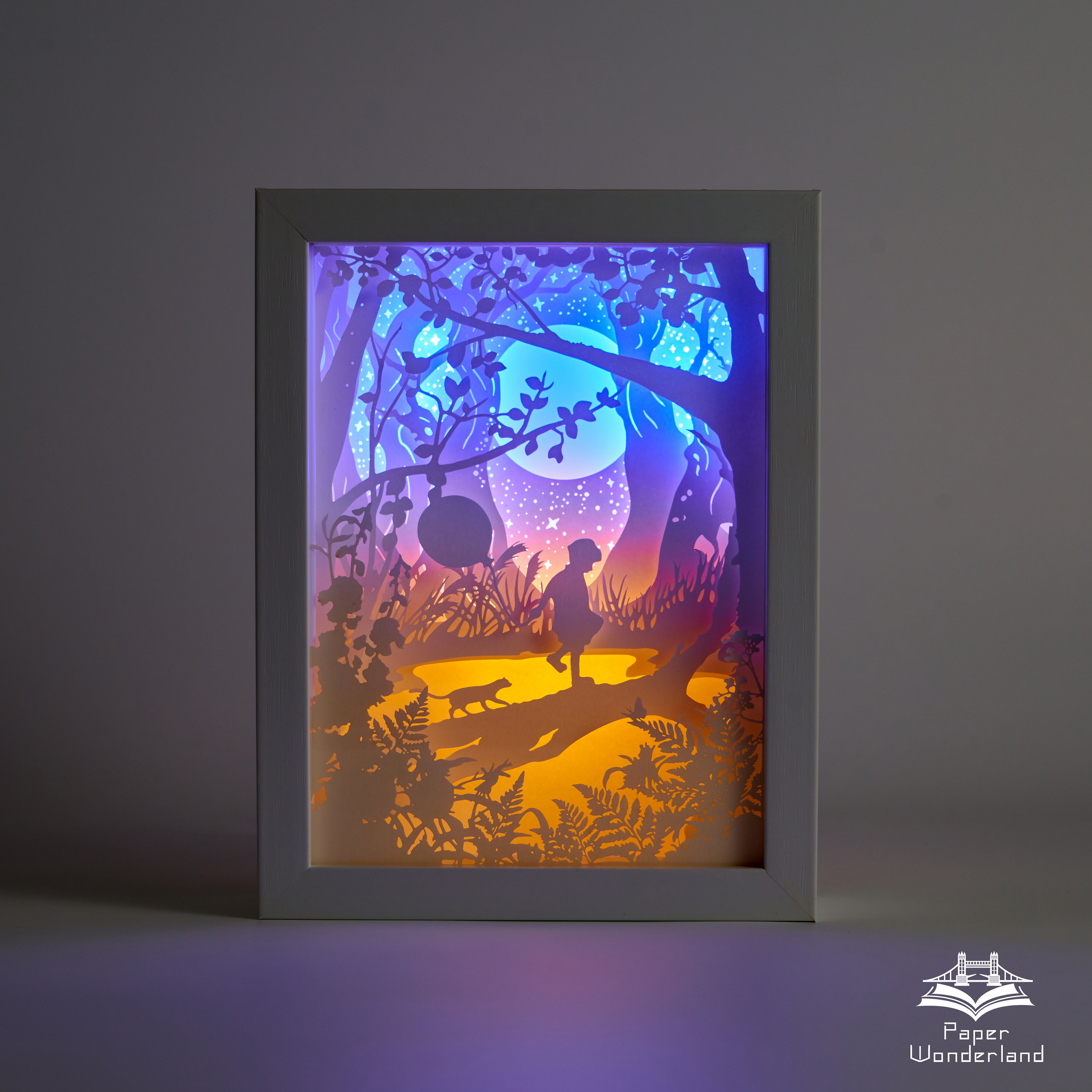 Papercut Light Box Paper Carving Light Box Night Light 3d Led Light Box ...