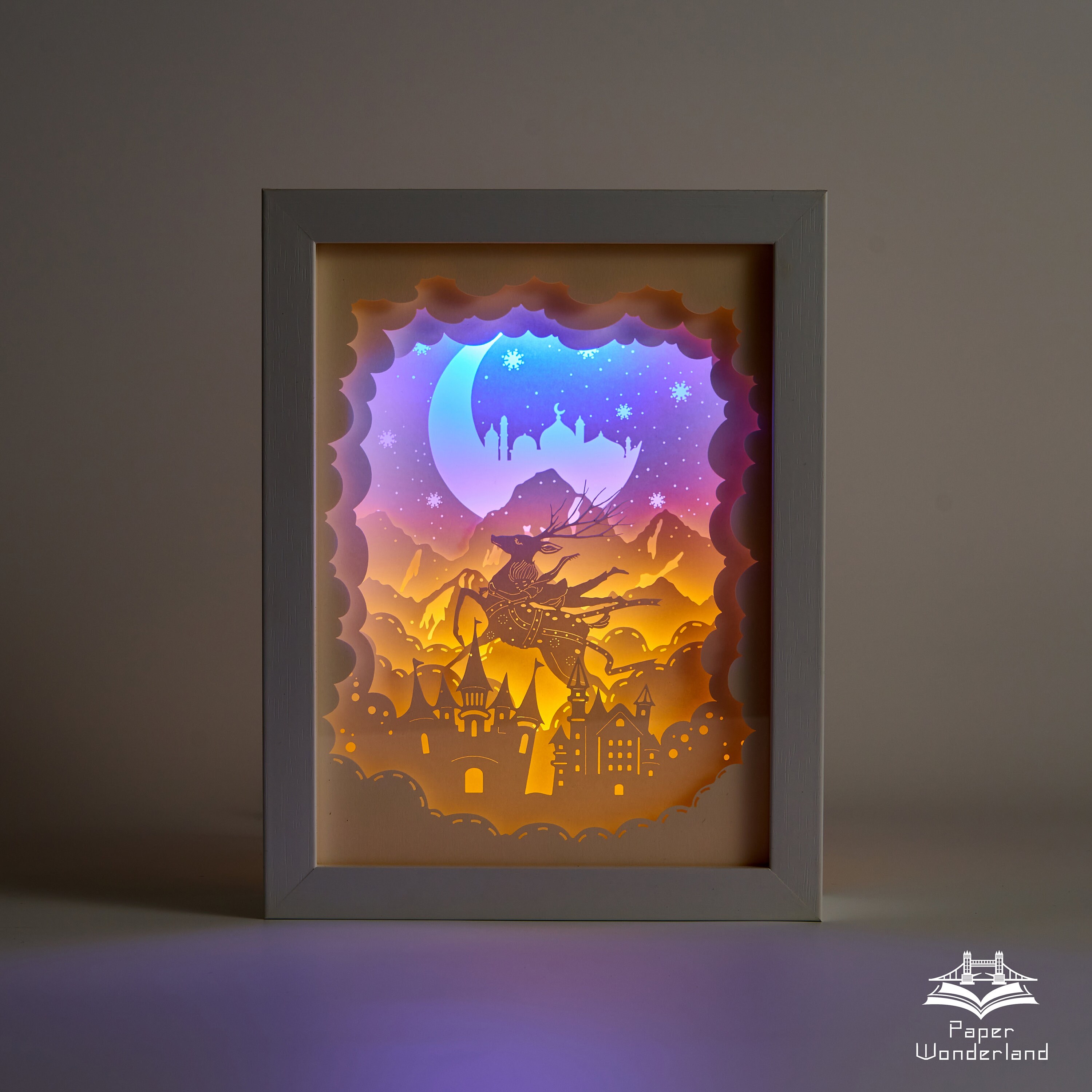 Papercut Light Box Paper Carving Light Box Night Light 3d Led Light Box ...