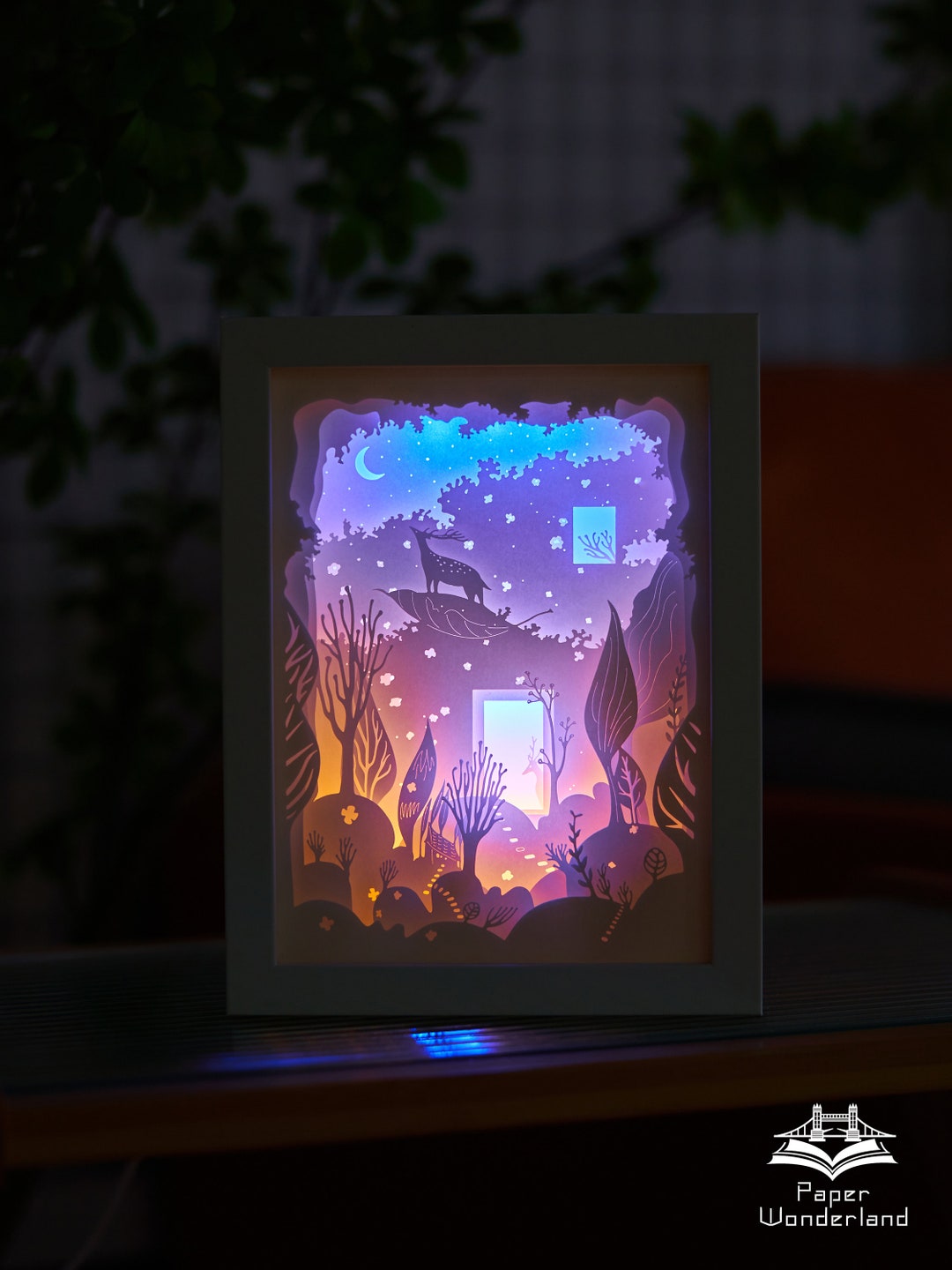 Papercut Light Box Paper Carving Light Box Night Light 3d Led Light Box ...