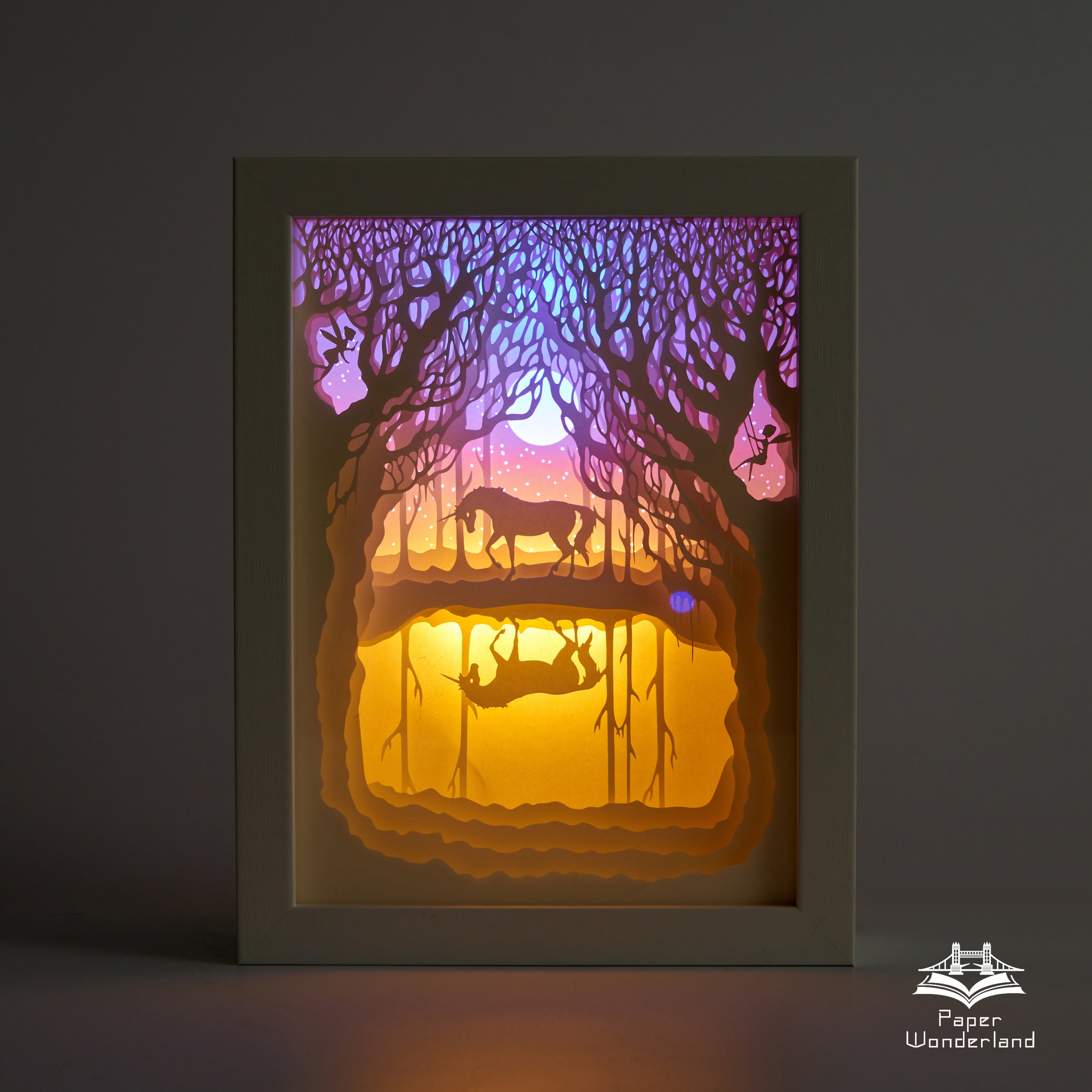 Papercut Light Box Paper Carving Light Box Night Light 3d Led Light Box Shadow Box the Last ...