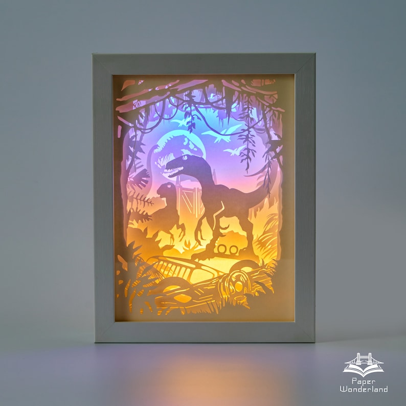 Papercut Light Box Paper Carving Light Box Night Light 3d Led Light Box ...
