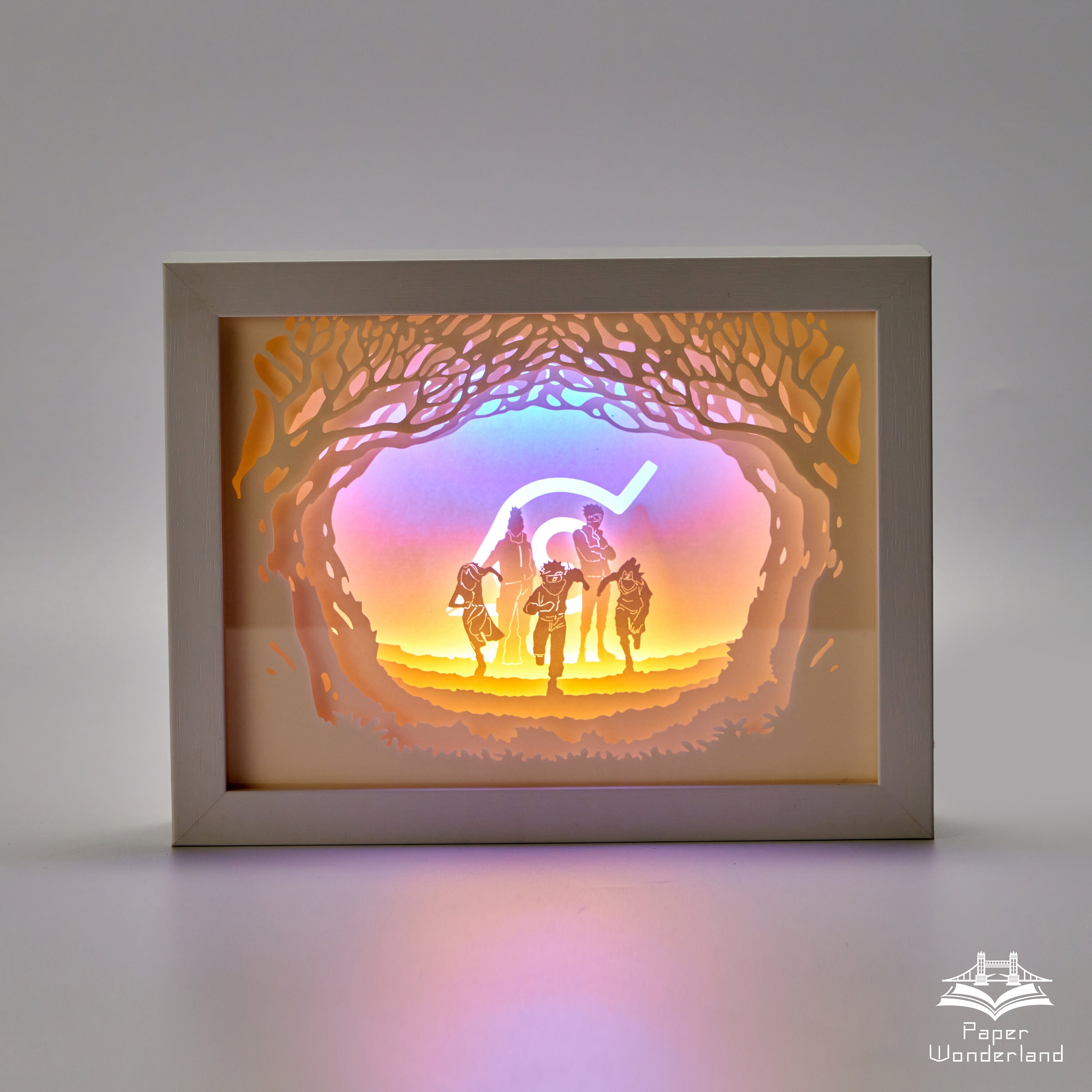 Papercut Light Box Paper Carving Light Box Night Light 3d Led Light Box ...