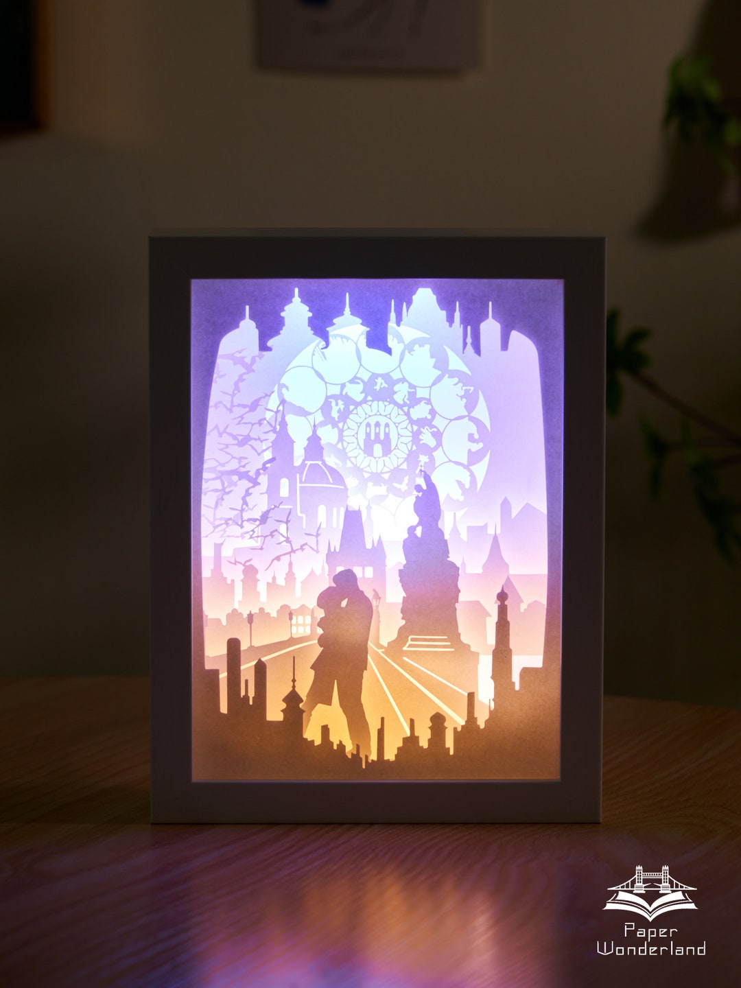 Papercut Light Box Paper Carving Light Box Night Light 3d Led Light Box ...