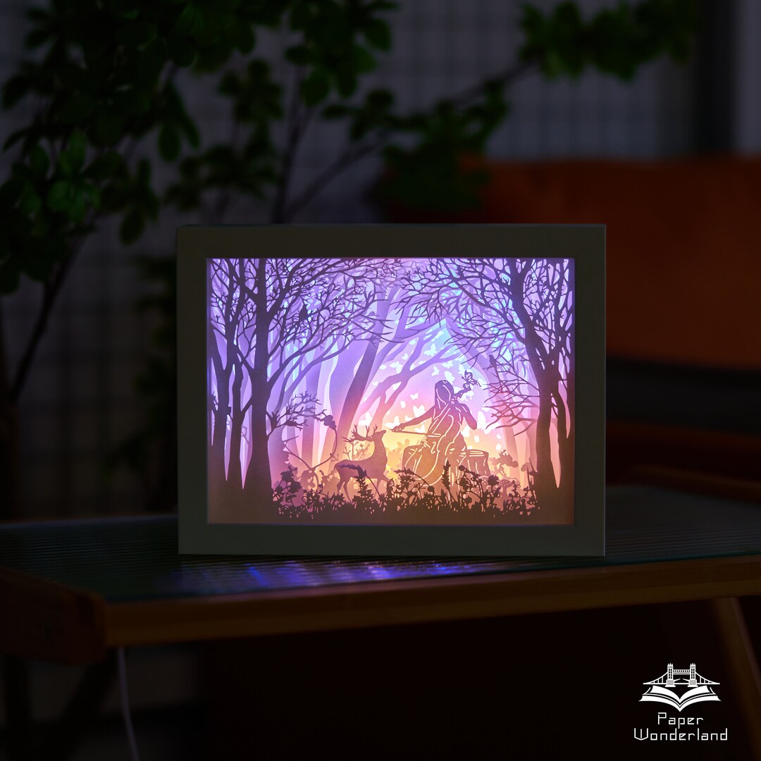 Papercut Light Box Paper Carving Light Box Night Light 3d Led Light Box ...