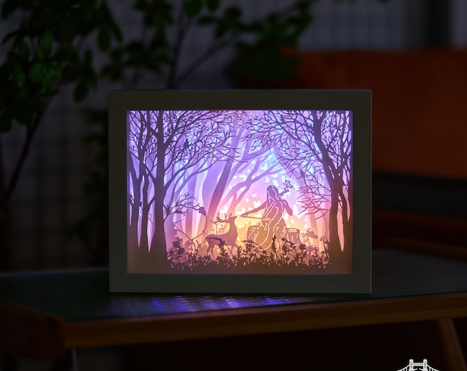 Papercut Light Box Paper Carving Light Box Night Light 3d Led Light Box ...