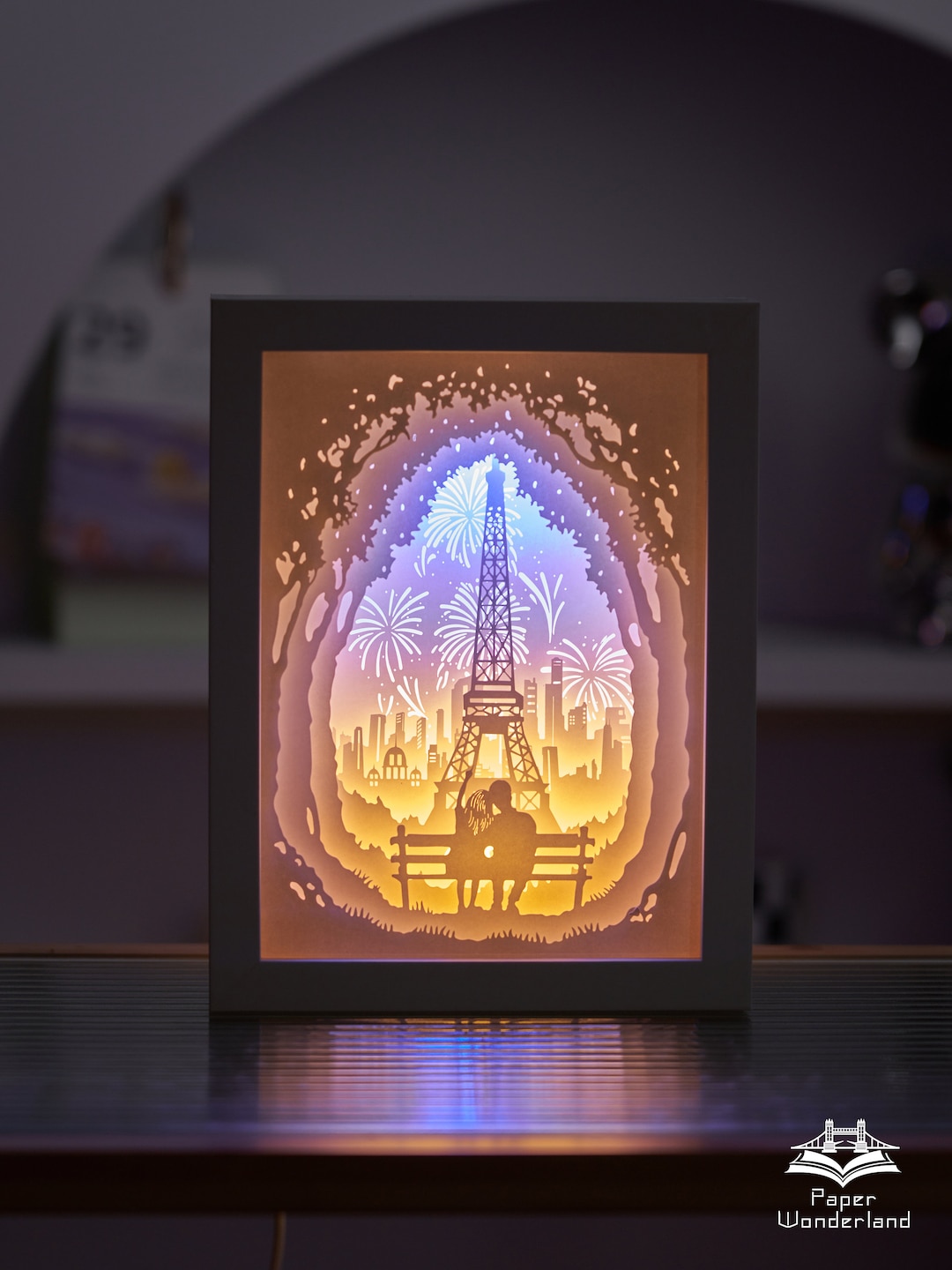 Papercut Light Box Paper Carving Light Box Night Light 3d Led Light Box ...