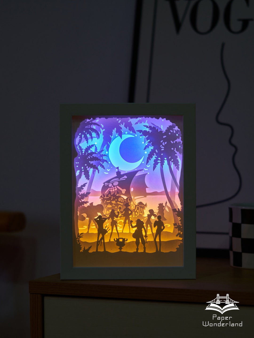 Papercut Light Box Paper Carving Light Box Night Light 3d Led Light Box ...