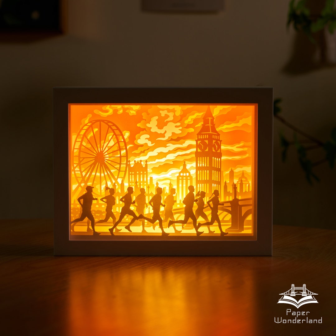 Papercut Light Box Paper Carving Light Box Night Light 3d Led Light Box ...