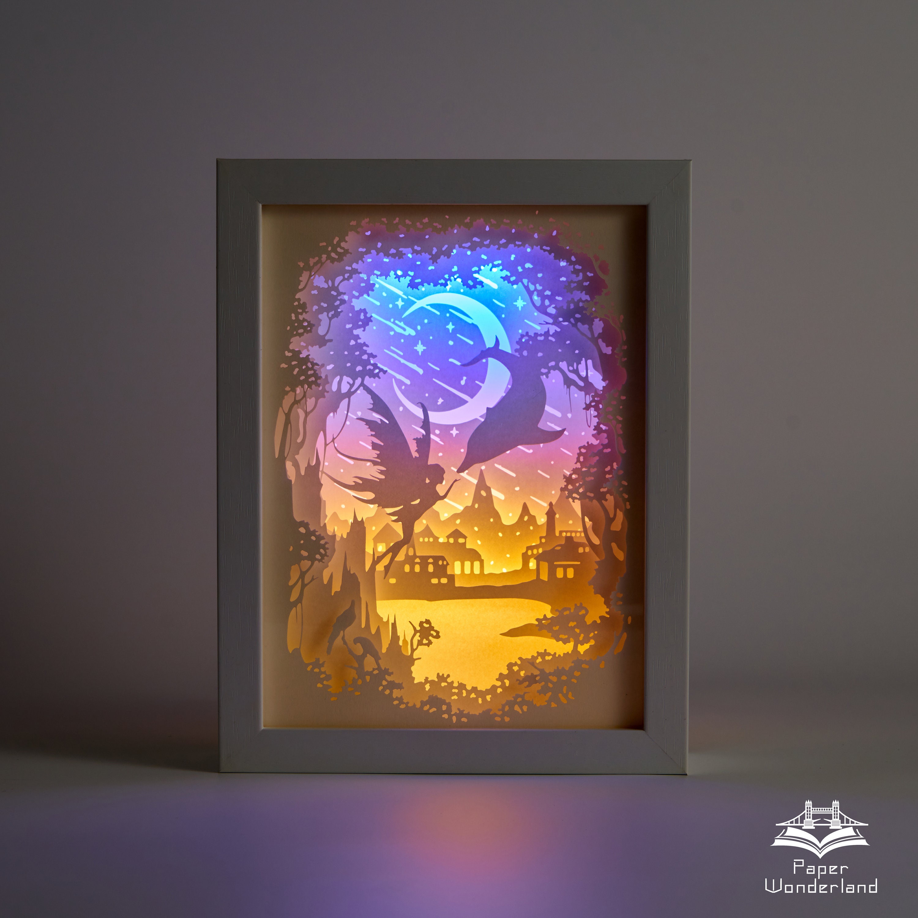 Papercut Light Box Paper Carving Light Box Night Light 3d Led Light Box ...