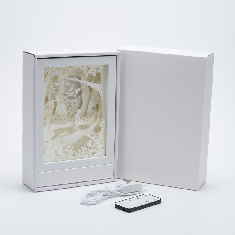 Papercut Light Box Paper Carving Light Box Night Light 3d Led - Etsy